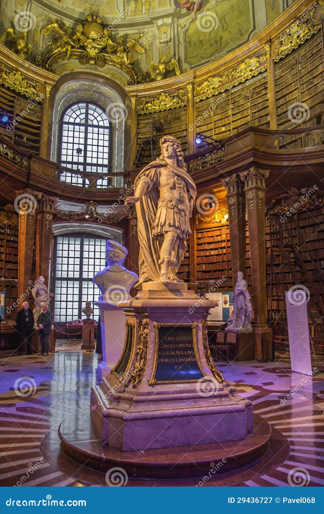 Vienna State Library Interior Stock Image - Image of interior, national ...