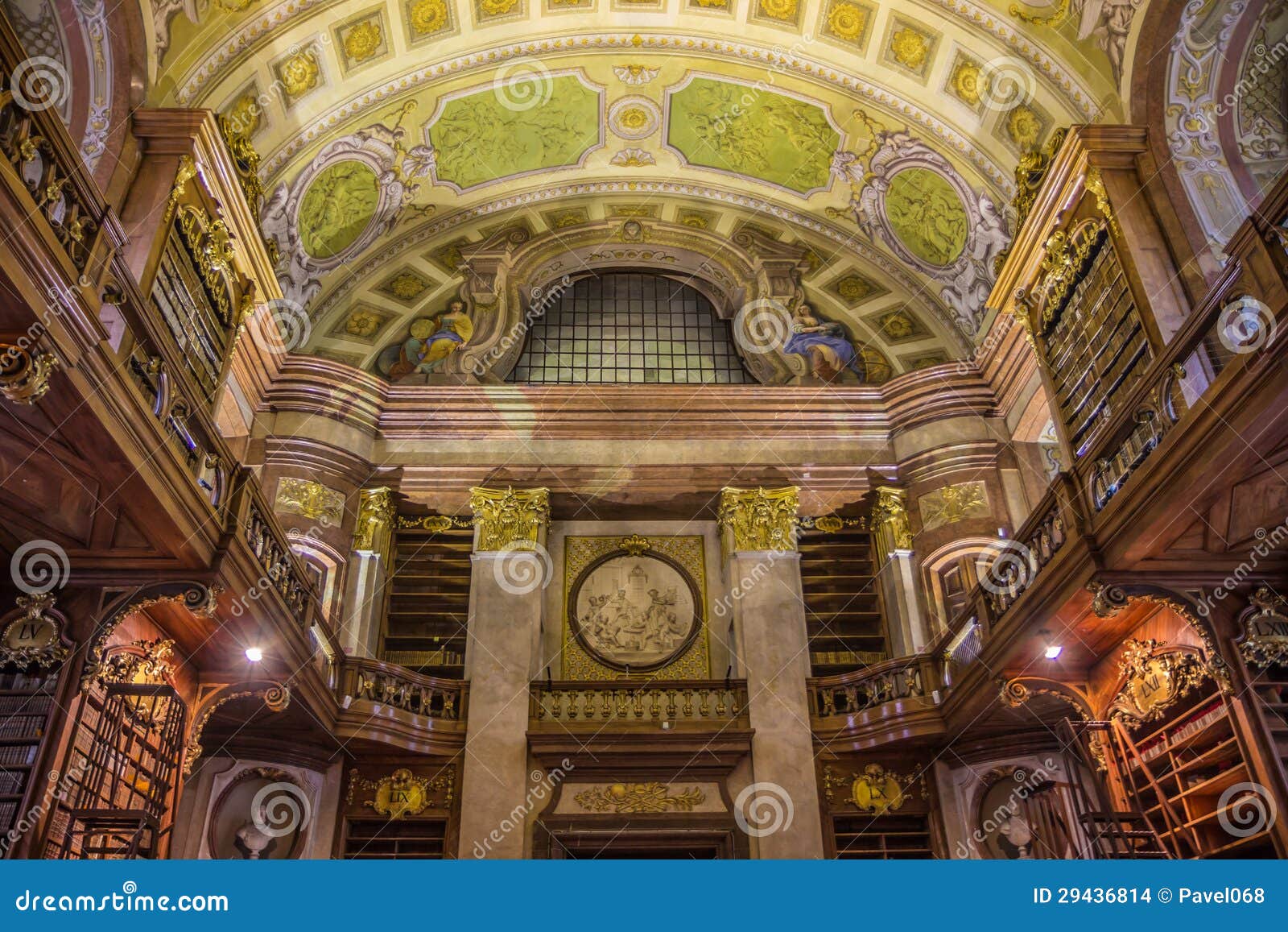 Vienna State Library Interior Stock Photo - Image of interior, building ...