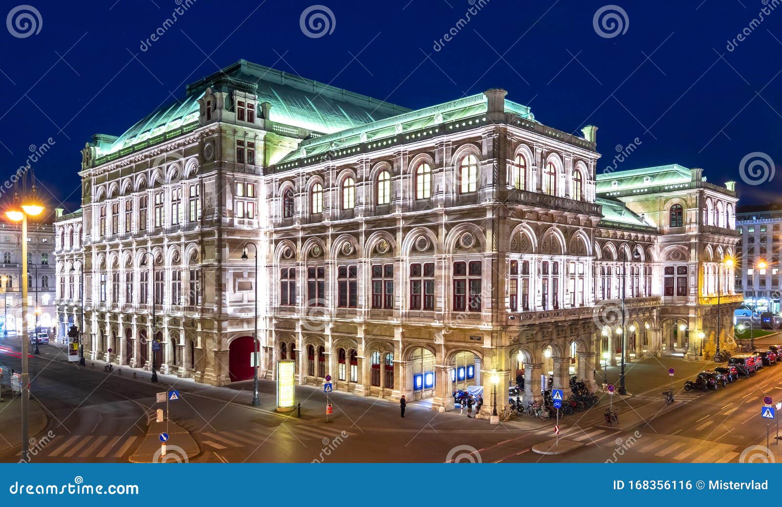 Vienna State Opera at Night, Austria Stock Photo - Image of austrian ...