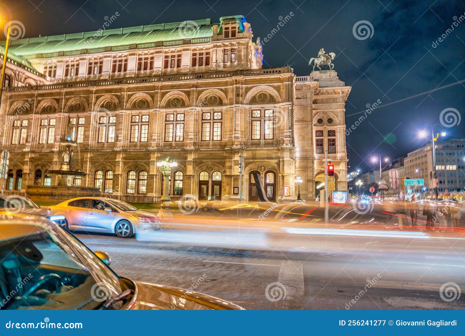 Vienna State Opera at Night, Vienna, Austria Editorial Photography ...