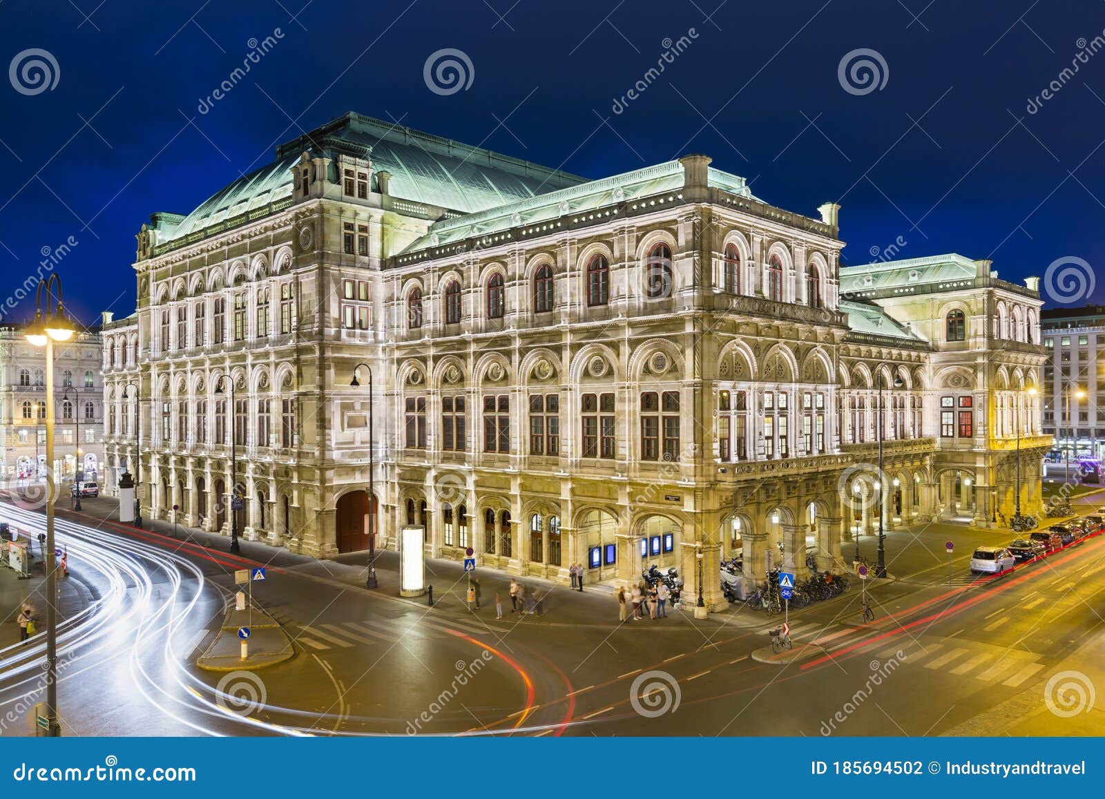Vienna State Opera at Night, Austria Editorial Photography - Image of ...