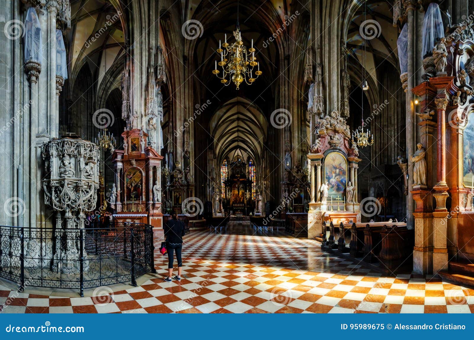 Vienna, Stephansdom Interior Editorial Image - Image of antique ...