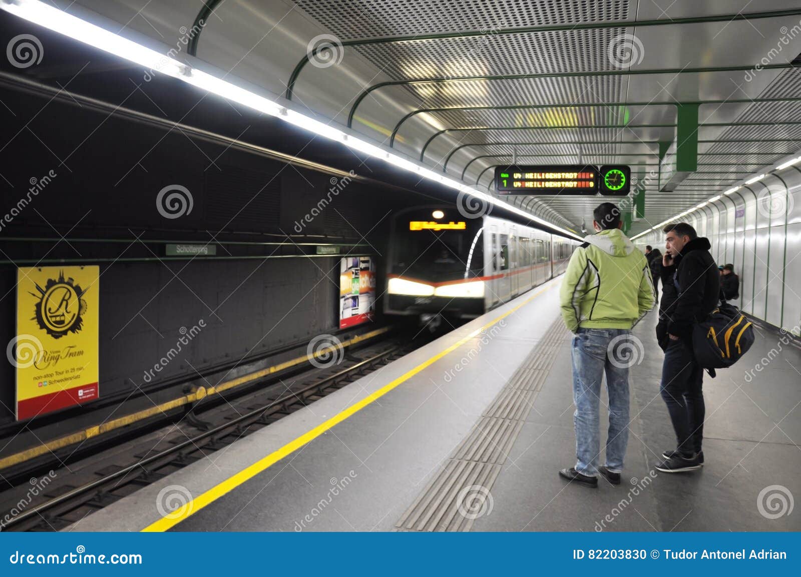 Vienna subway station editorial image. Image of subway - 82203830