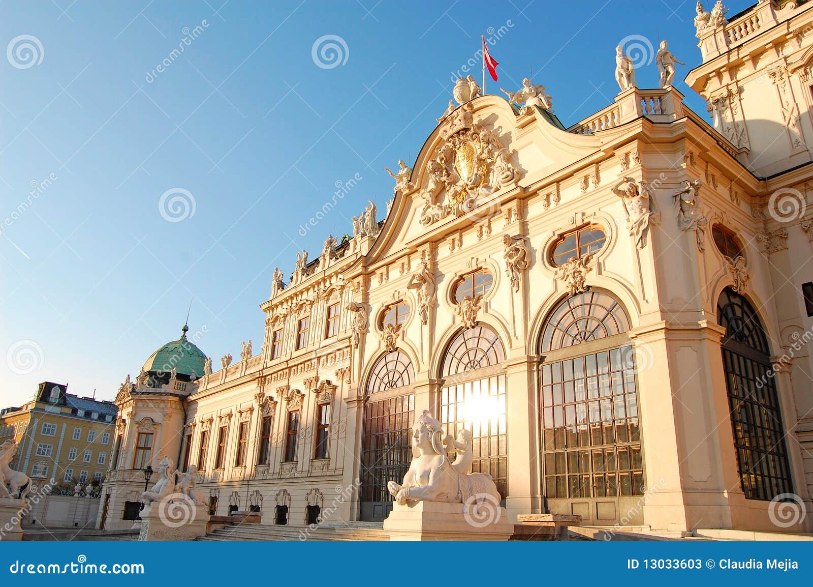Vienna Summer Palace stock image. Image of belvedere - 13033603