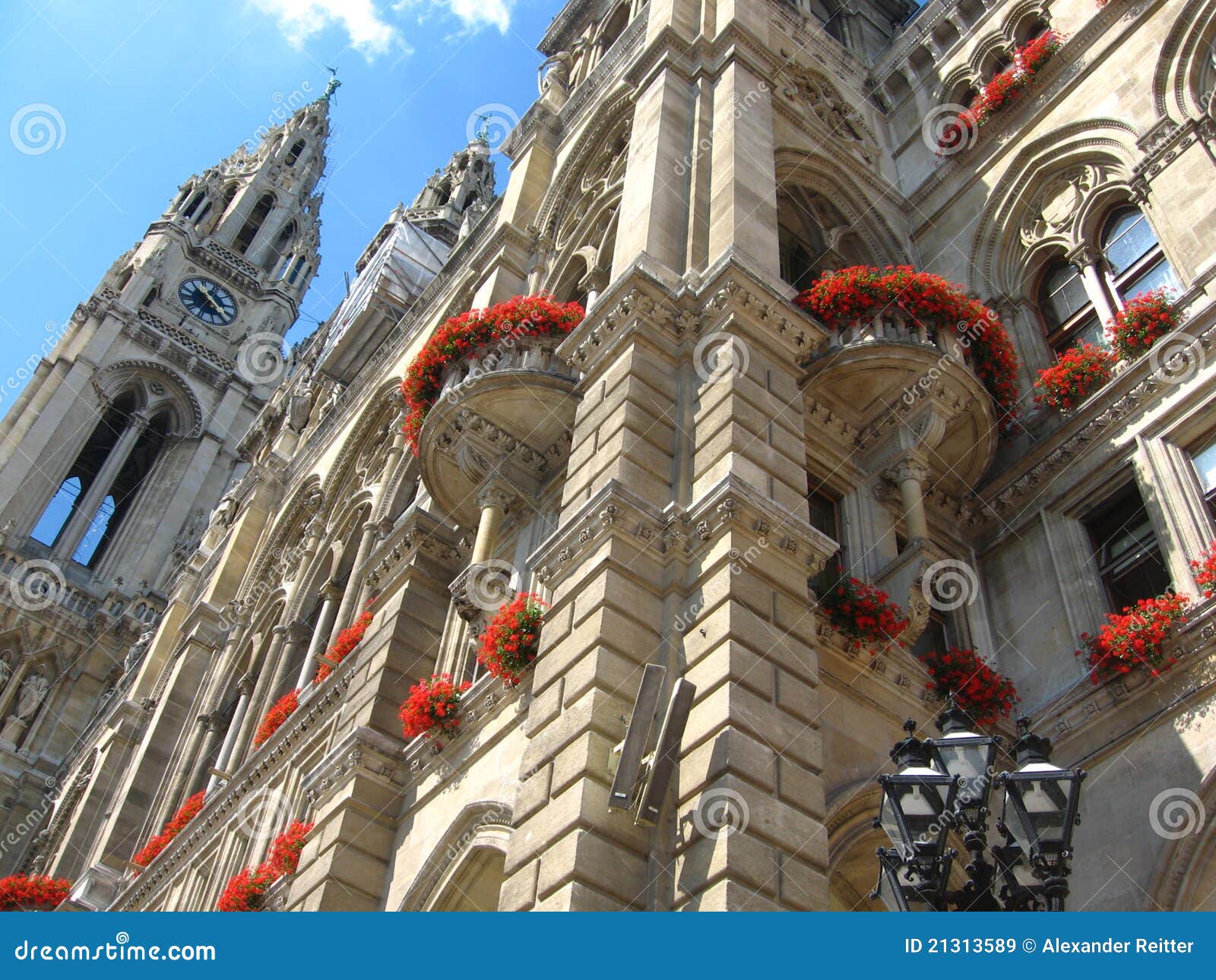 Vienna town hall stock image. Image of hall, rathaus - 21313589