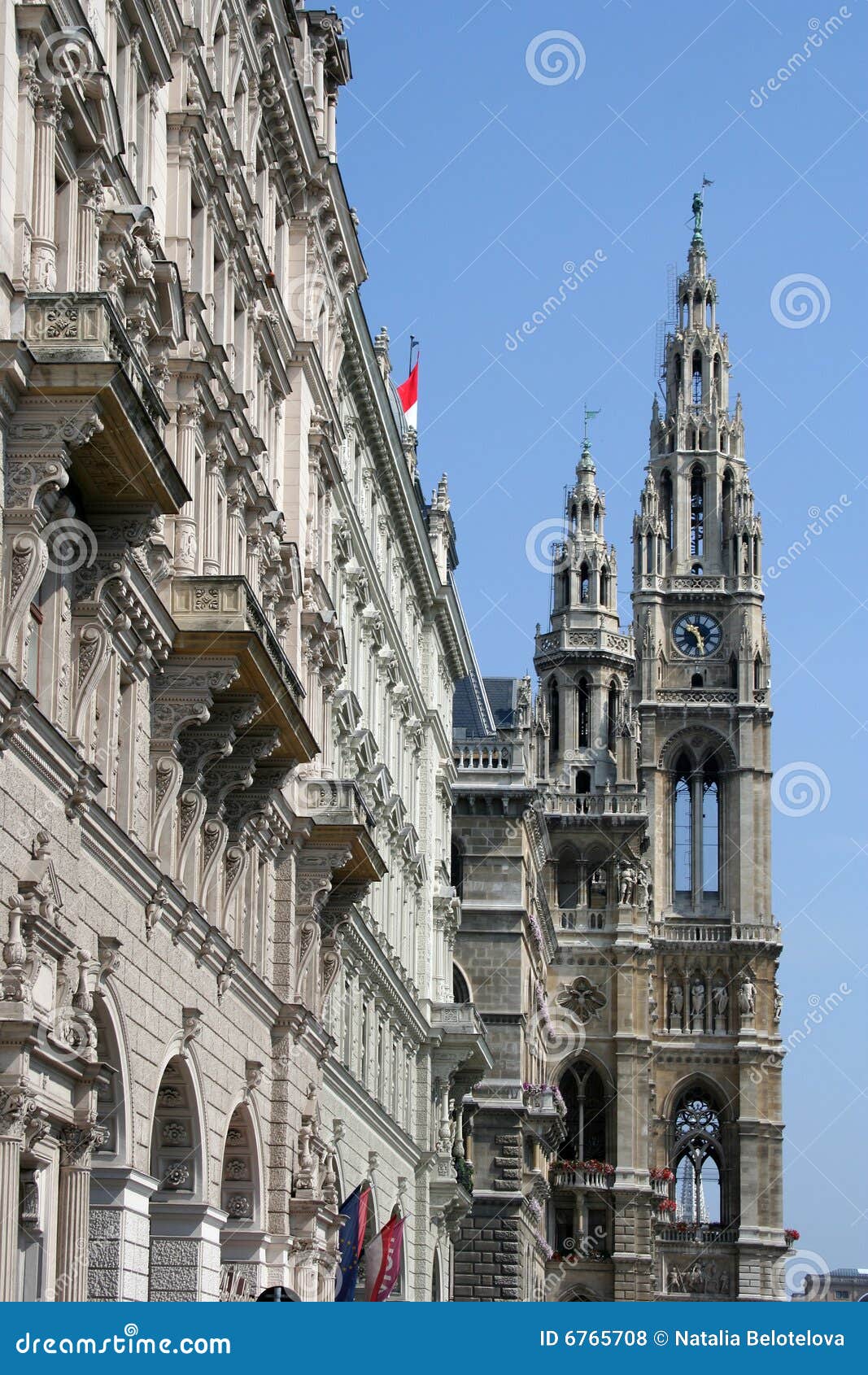 Vienna town hall stock photo. Image of city, capital, austria - 6765708