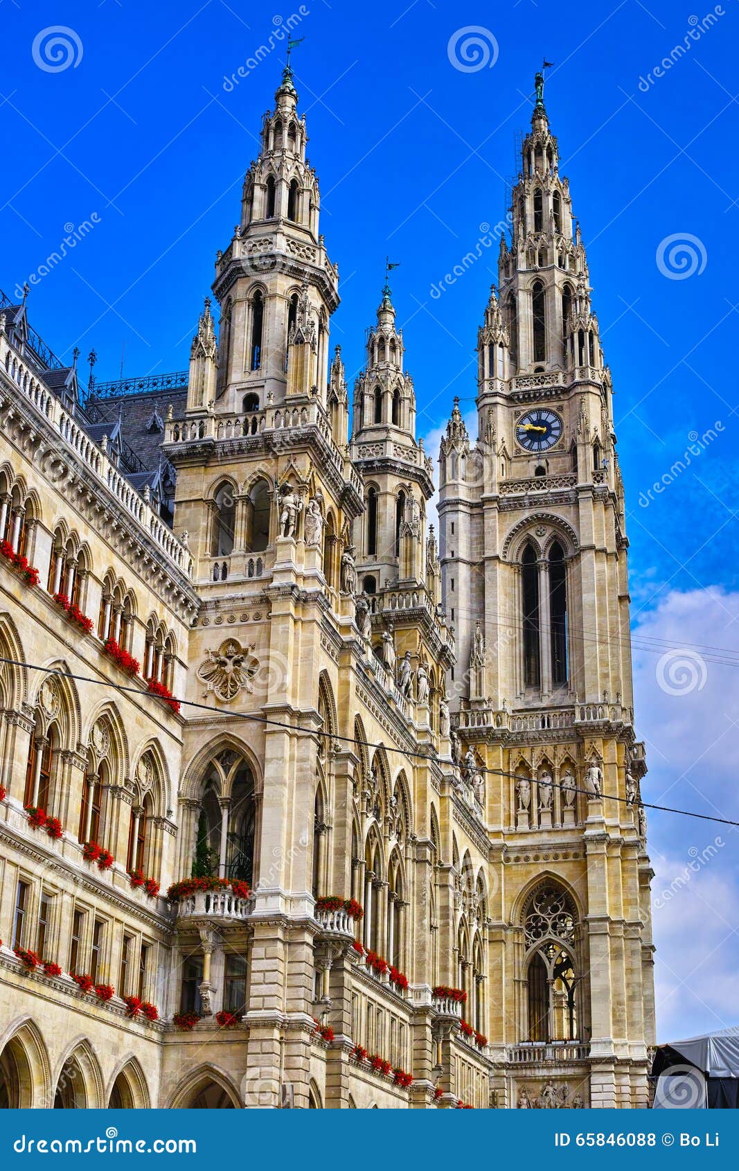Vienna town hall stock photo. Image of history, place - 65846088