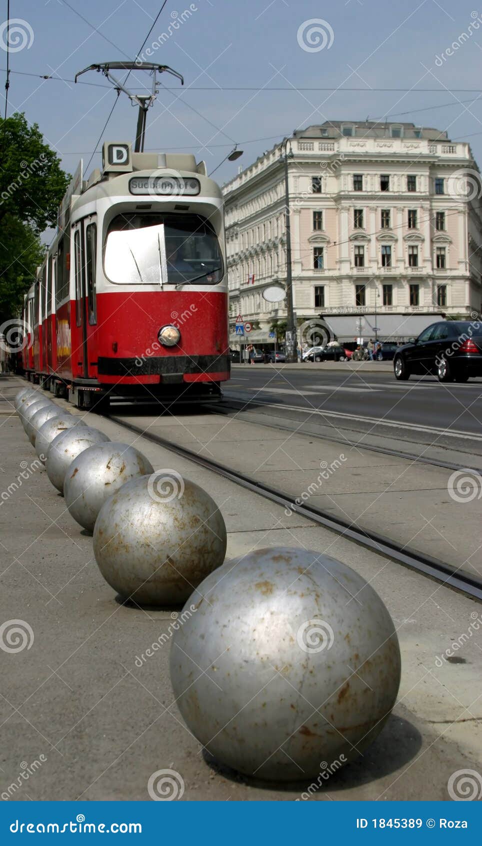 Vienna Tram stock image. Image of ball, vienna, downtown - 1845389