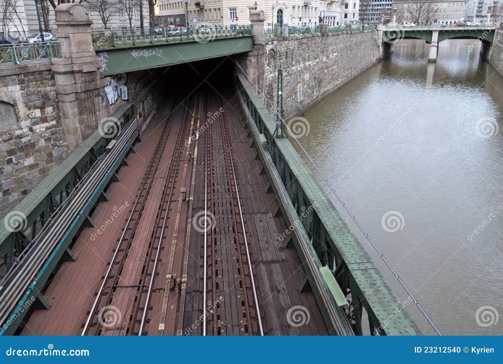 Vienna underground bridge stock photo. Image of architecture - 23212540