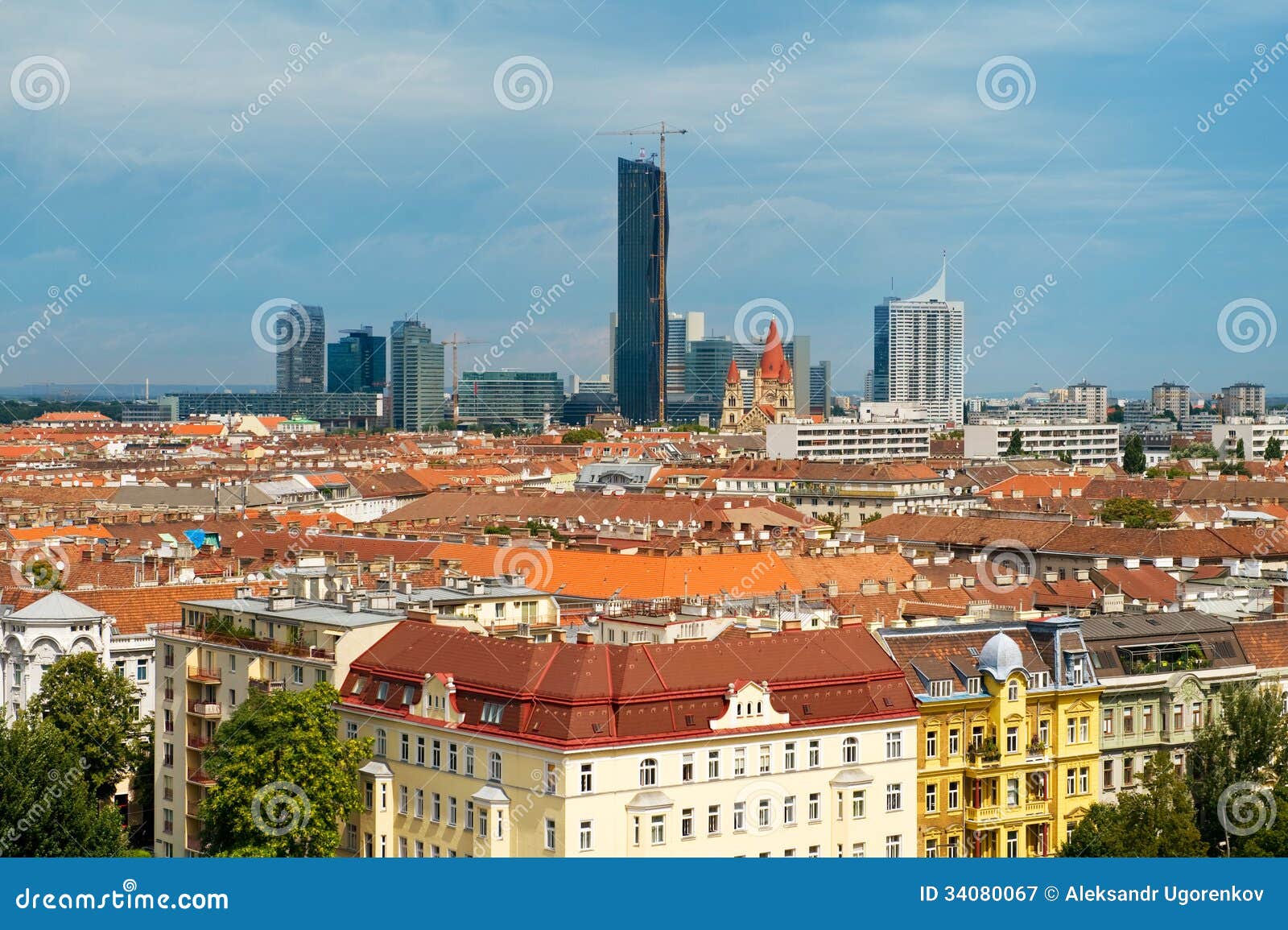 Vienna view stock image. Image of landmark, baroque, scenics - 34080067