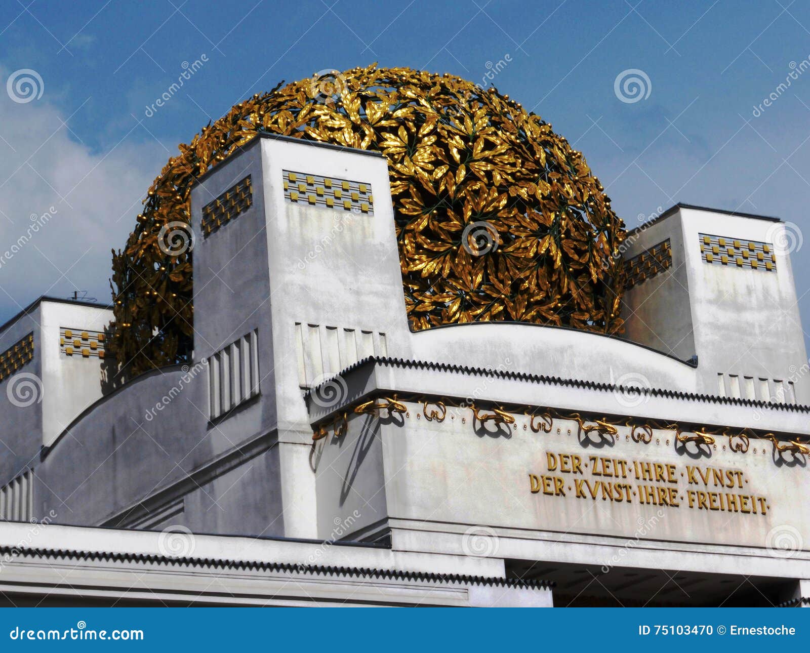 Vienna View Secession stock photo. Image of comedian - 75103470