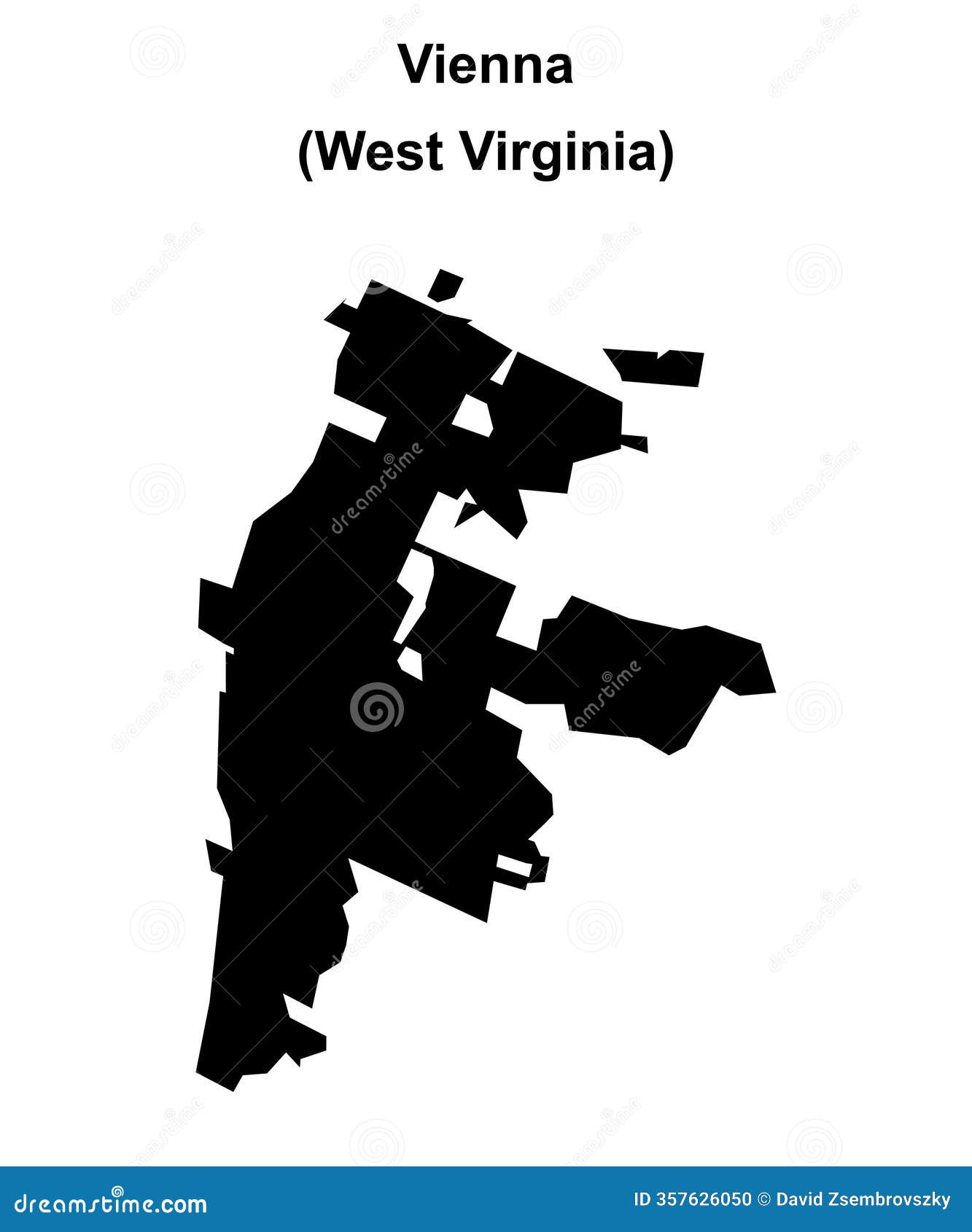 Vienna Outline Map Cartoon Vector | CartoonDealer.com #362557169