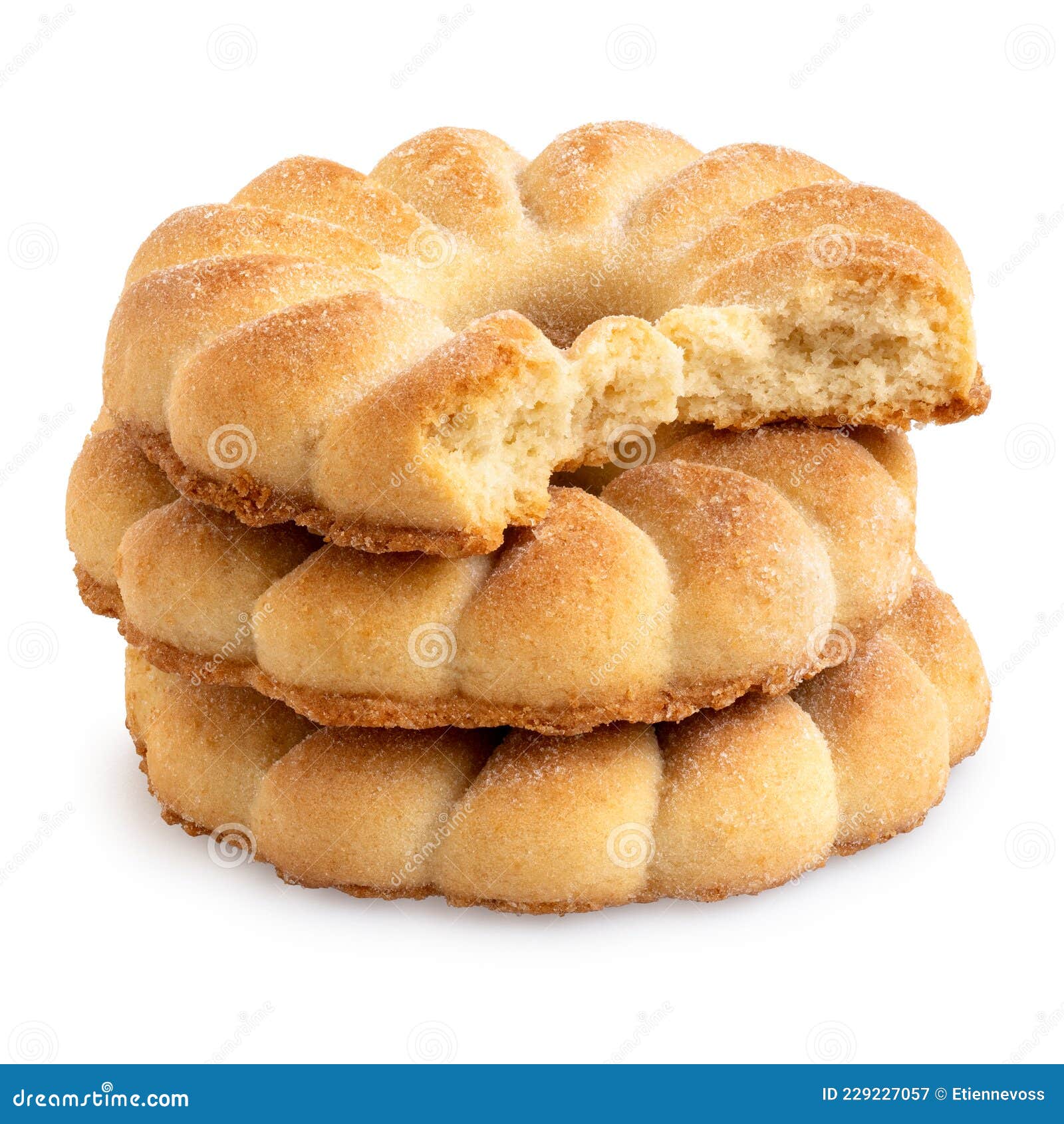 Viennese biscuits stock image. Image of swirl, dessert - 229227057