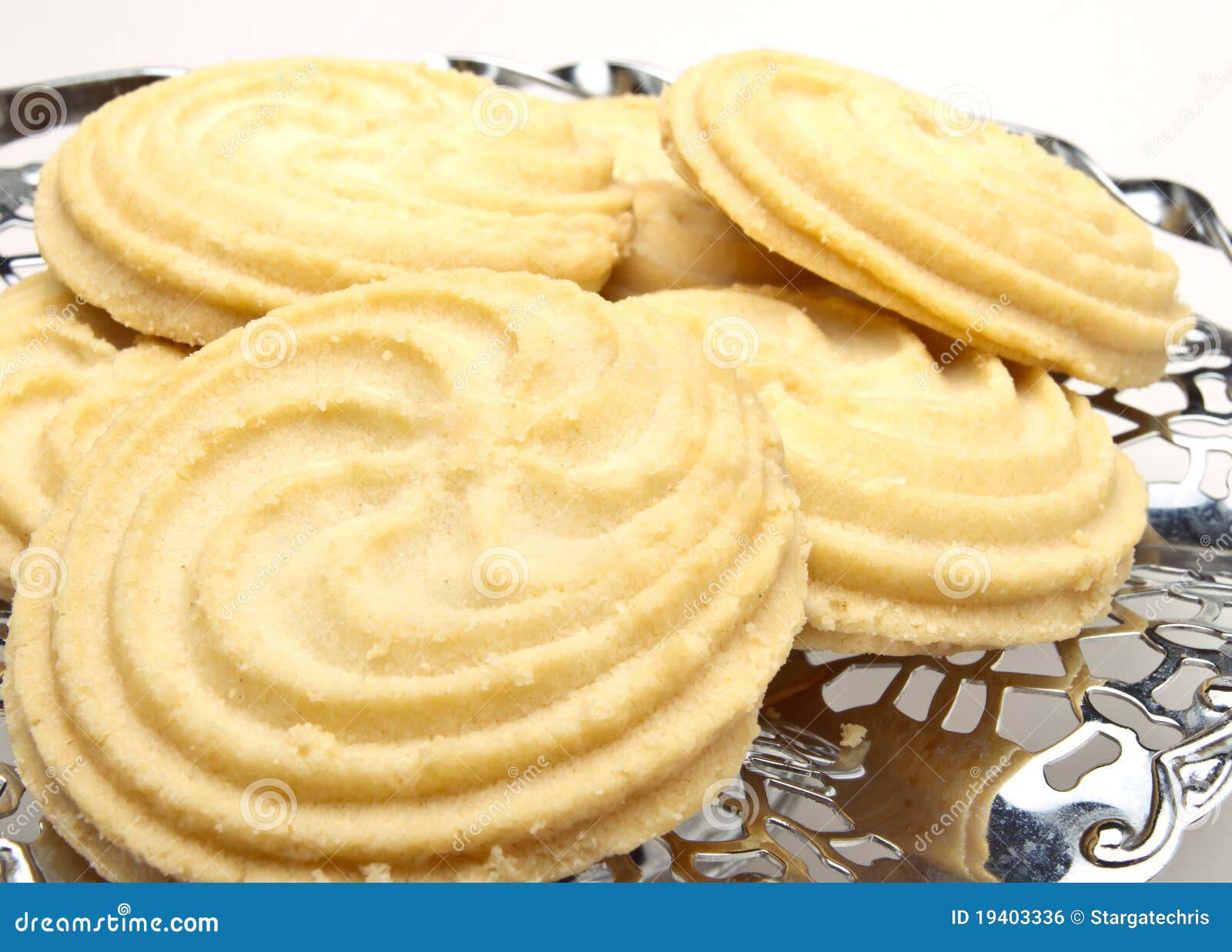 Viennese Swirl Biscuits Close Up Stock Photo - Image of biscuit ...