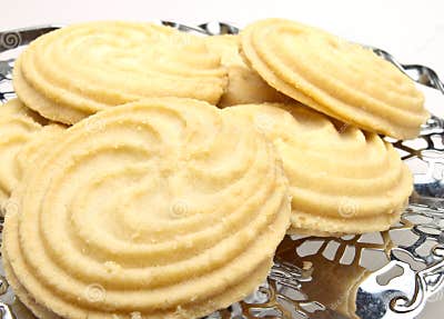 Viennese Swirl Biscuits Close Up Stock Photo - Image of biscuit ...