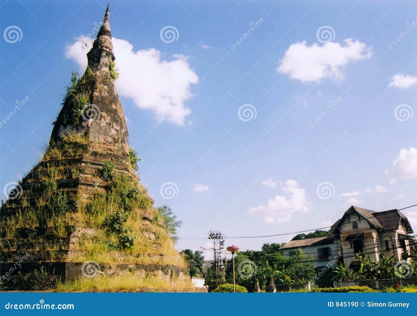 Vientienne Temple Ruins Laos Stock Photo - Image of indochina, french ...