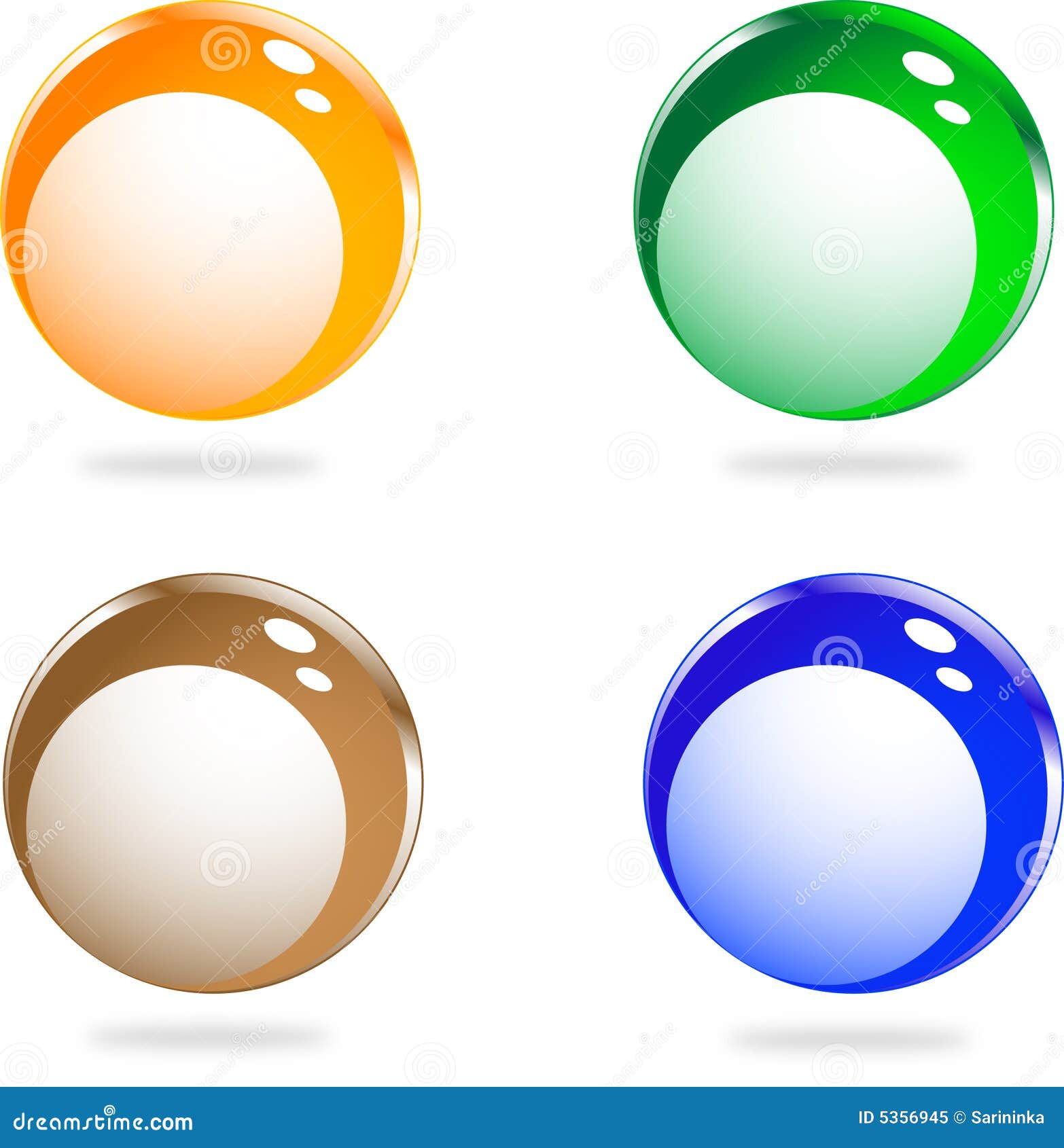 Vier ballen vector illustratie. Illustration of vector - 5356945