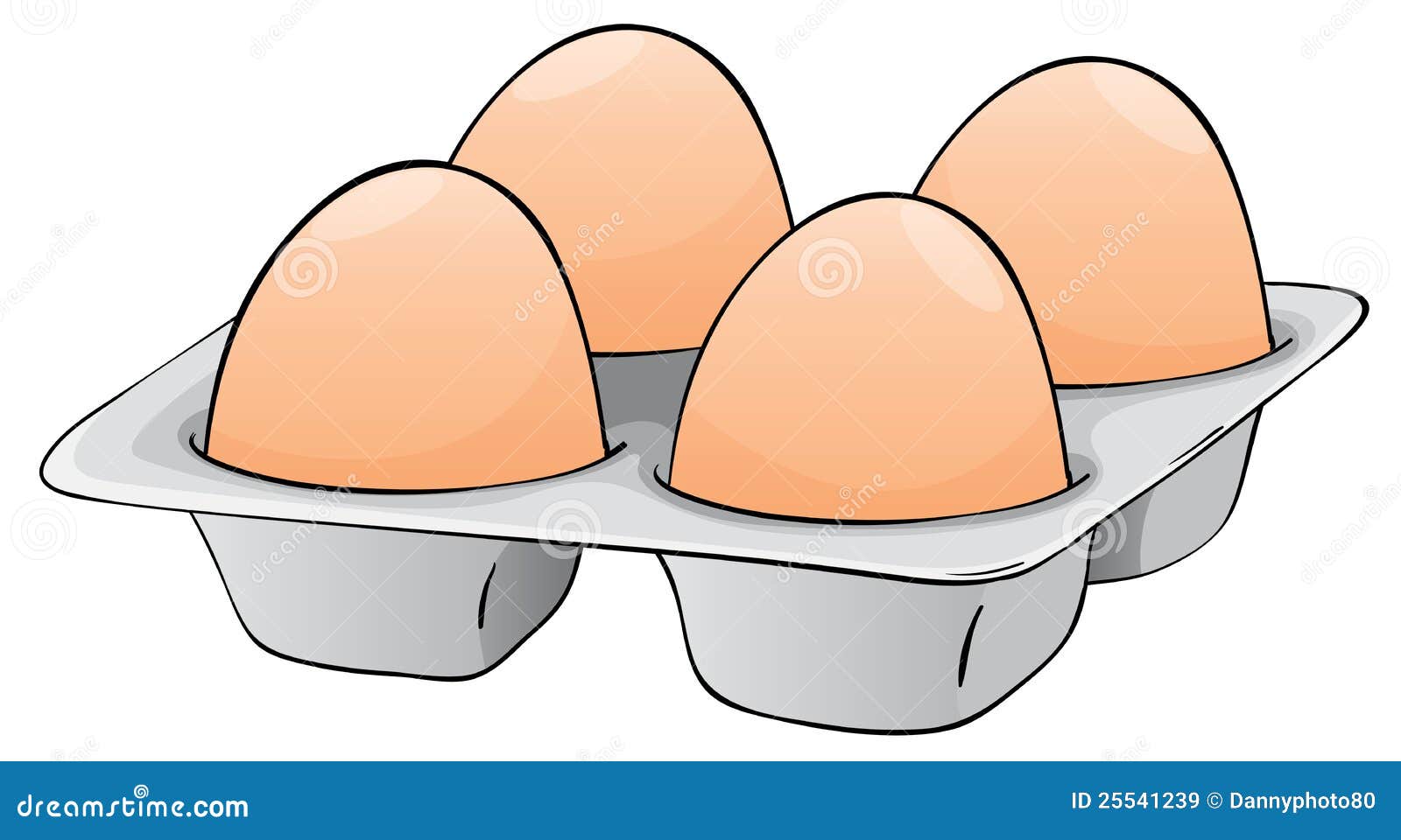 Vier Eier stock abbildung. Illustration von reproduktiv - 25541239