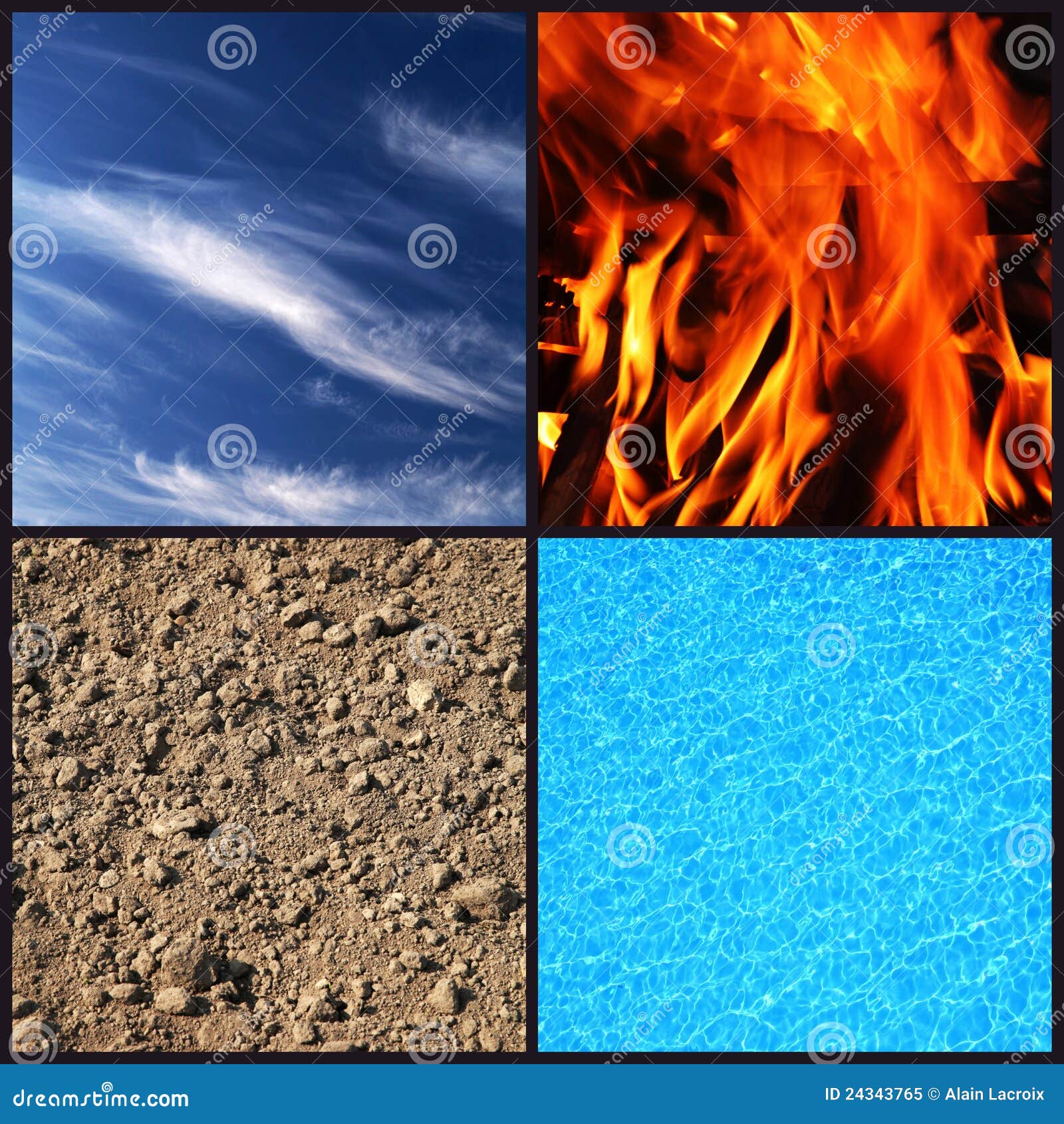 Vier Elemente stockbild. Bild von umgebung, lodernd, umwelt - 24343765