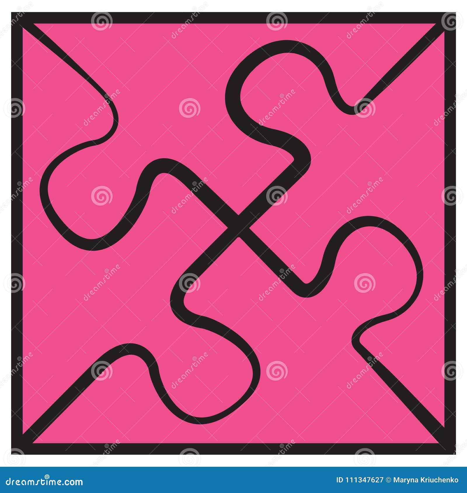 Vier Raadsels Vector Symbool Vector Illustratie - Illustration of ...