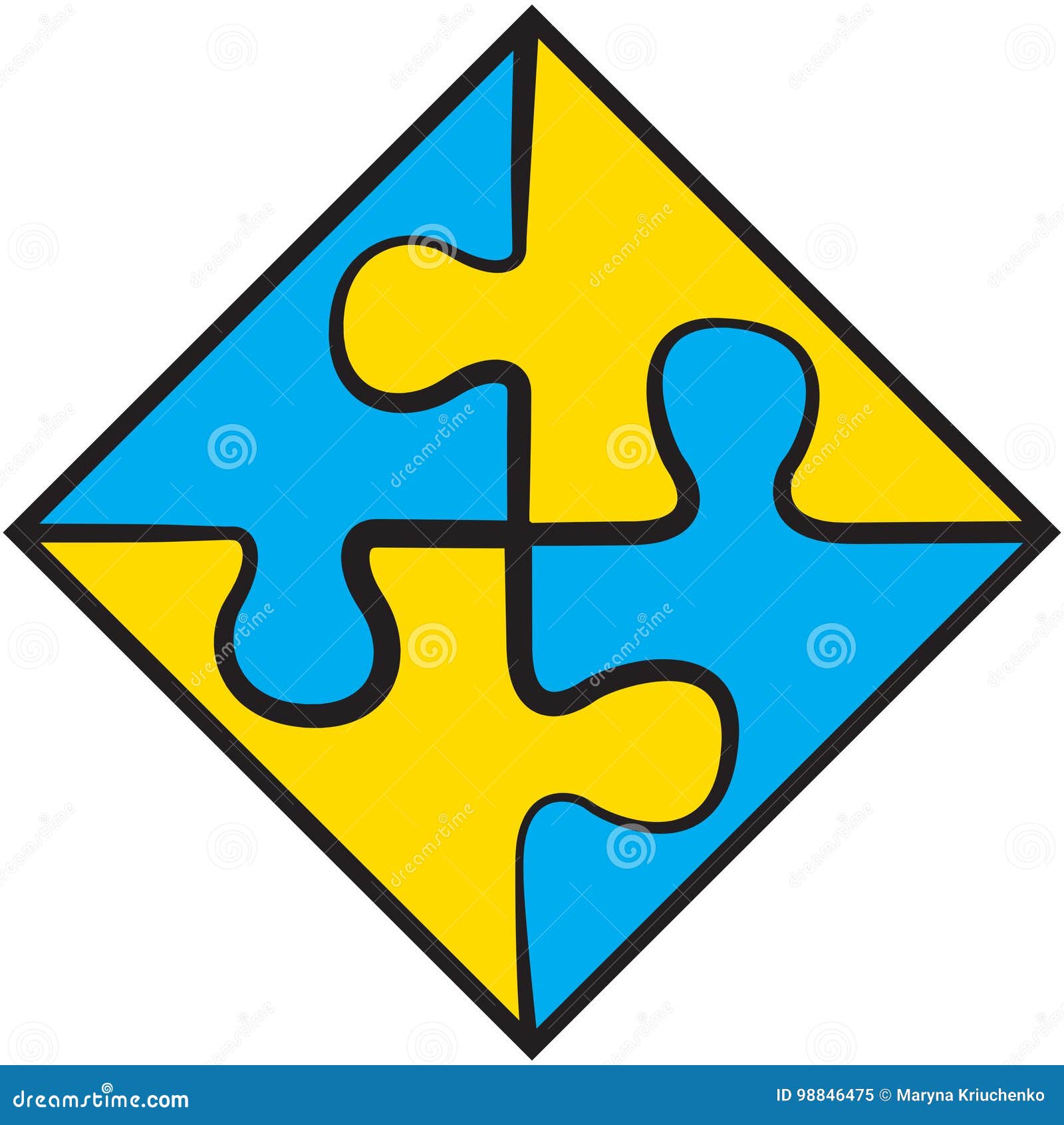 Vier Raadsels Vector Symbool Vector Illustratie - Illustration of ...