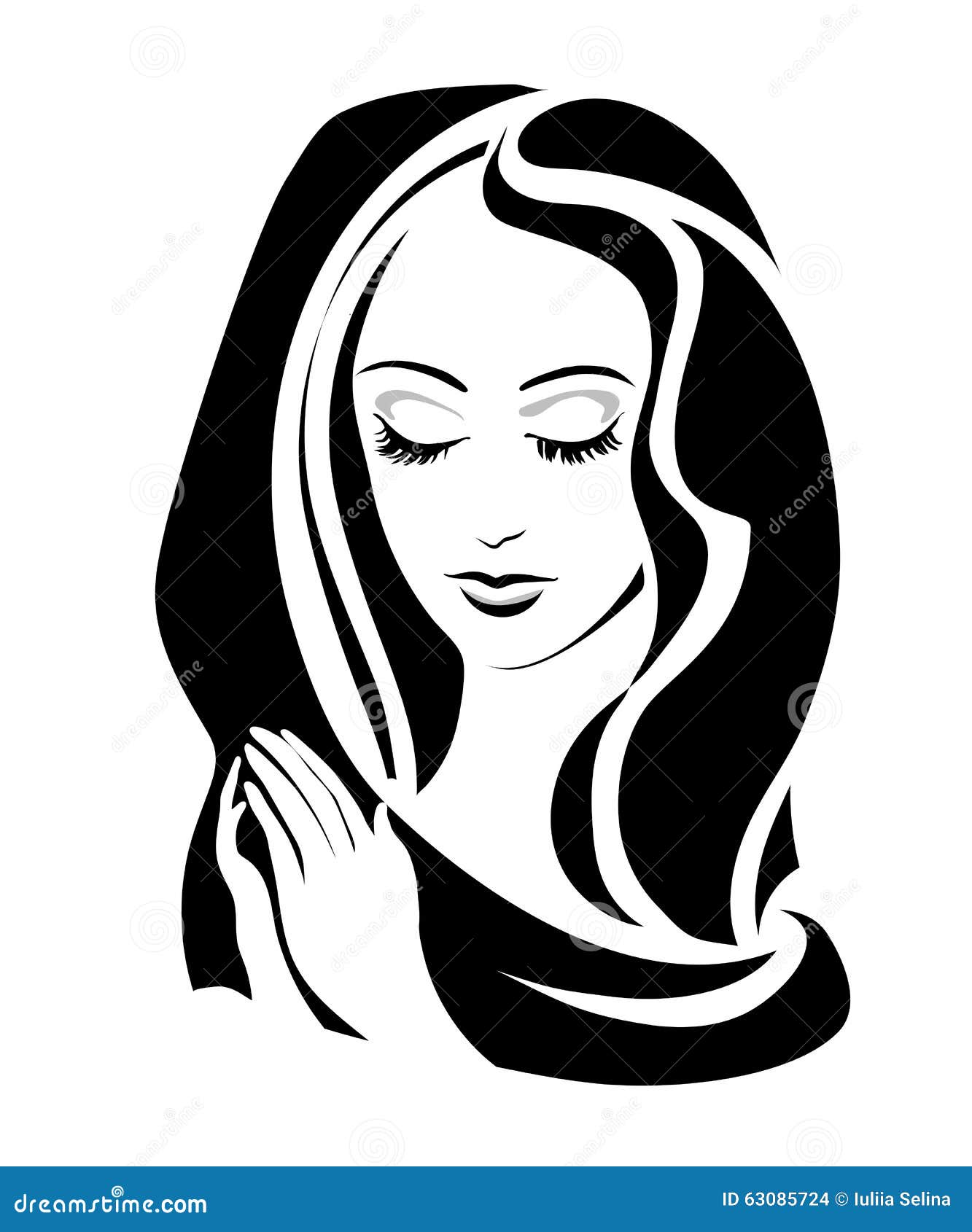 Vierge Marie stylisé illustration de vecteur. Illustration du couleur ...