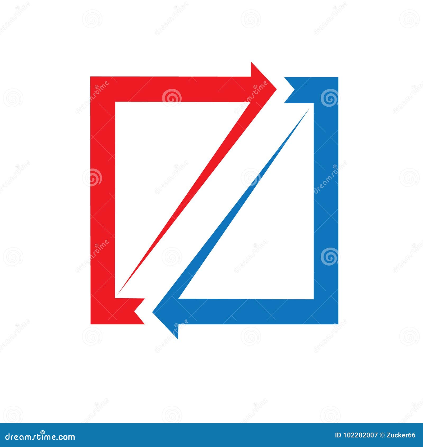 Vierkant Symbool Met Wijzer Vector Vector Illustratie - Illustration of ...