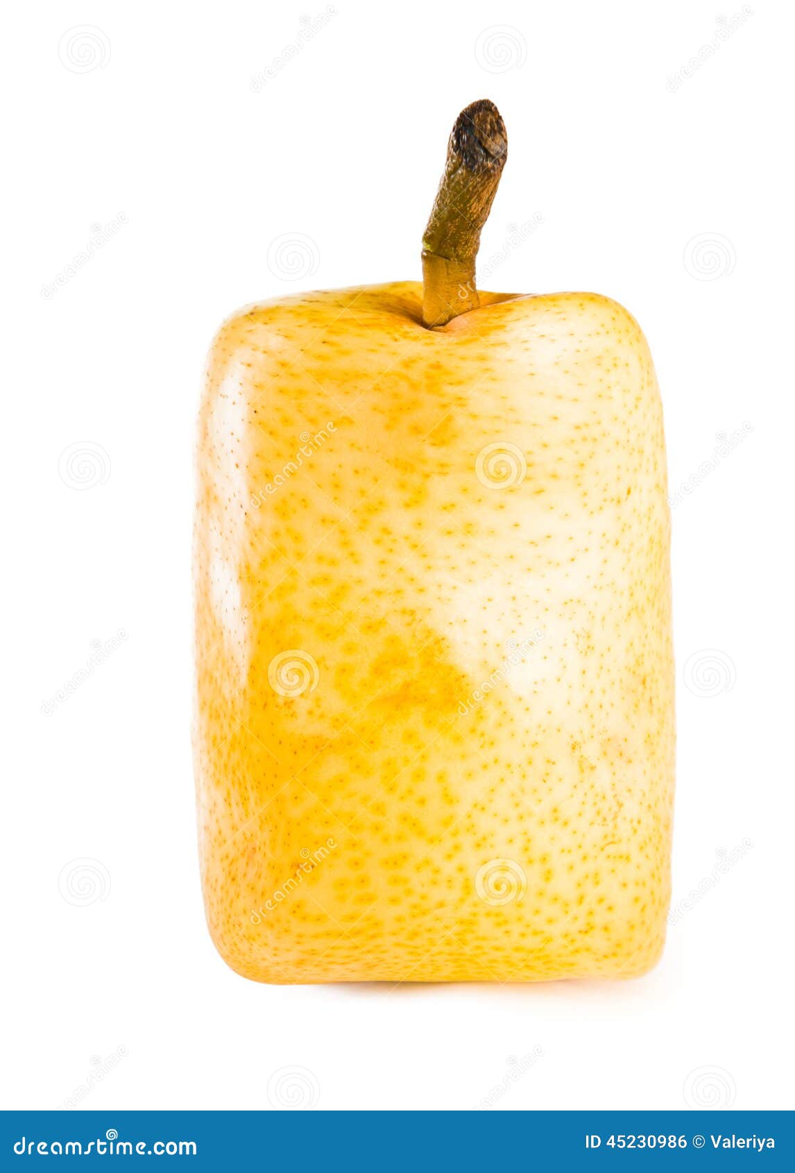 Vierkante (kubus) Gele Peer Stock Foto - Image of steenachtig, kubus ...