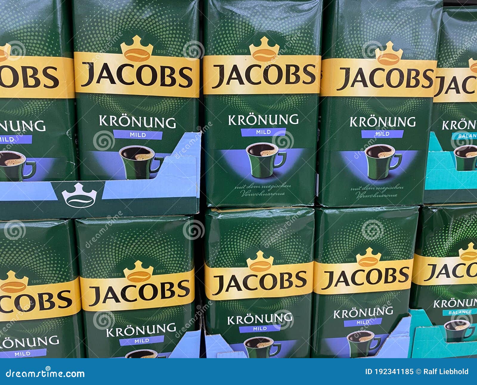 View on Stack Jacobs Filter Coffee Packages in German Supermarket ...