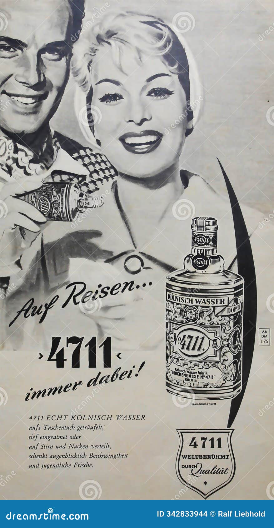 Old German Eau De Cologne 4711 Magazine Advertisement from 1959 ...
