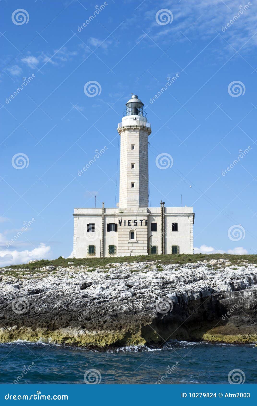 Vieste - Italy - the Lighthouse Stock Photo - Image of building ...