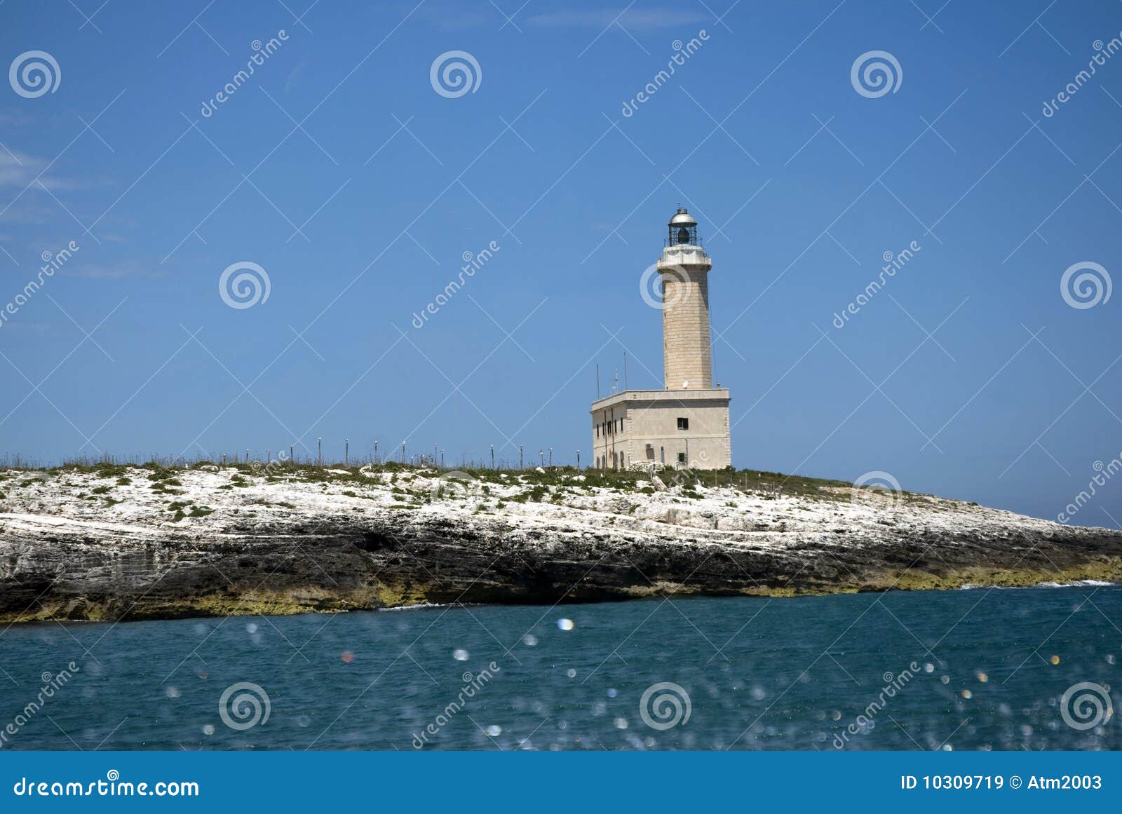 Vieste - Italy - the Lighthouse Stock Image - Image of scene ...