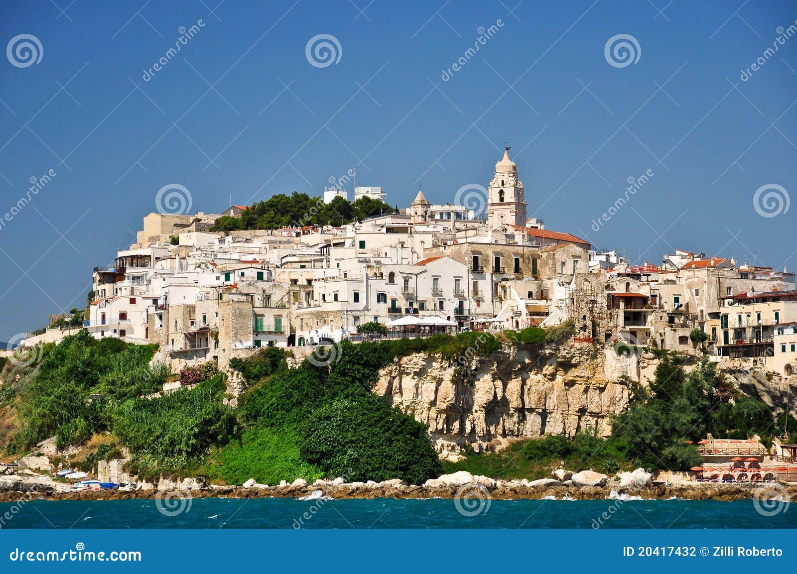 Vieste, Puglia, Italy stock photo. Image of sunlight - 20417432