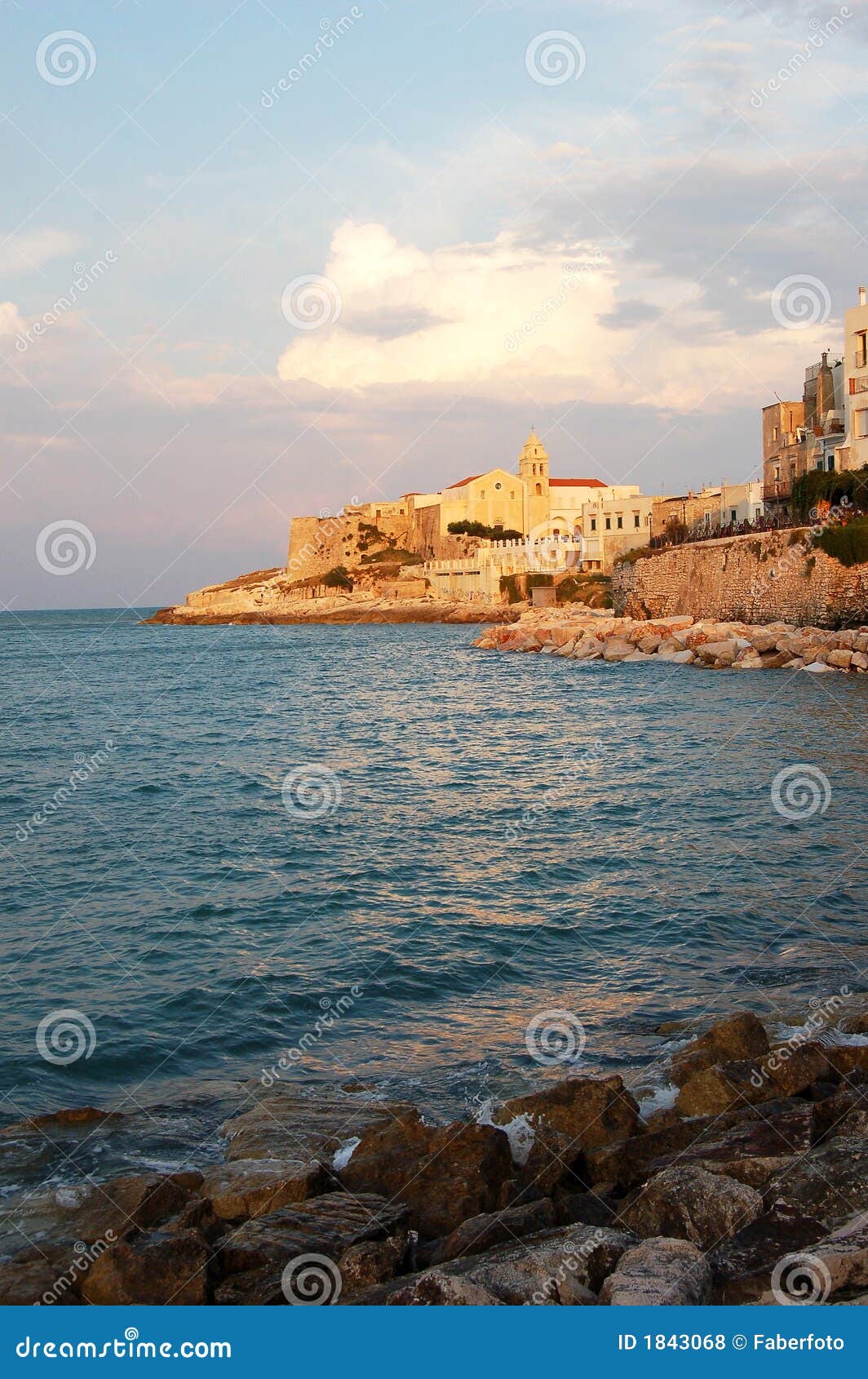 Vieste view stock photo. Image of italia, tourist, holiday - 1843068