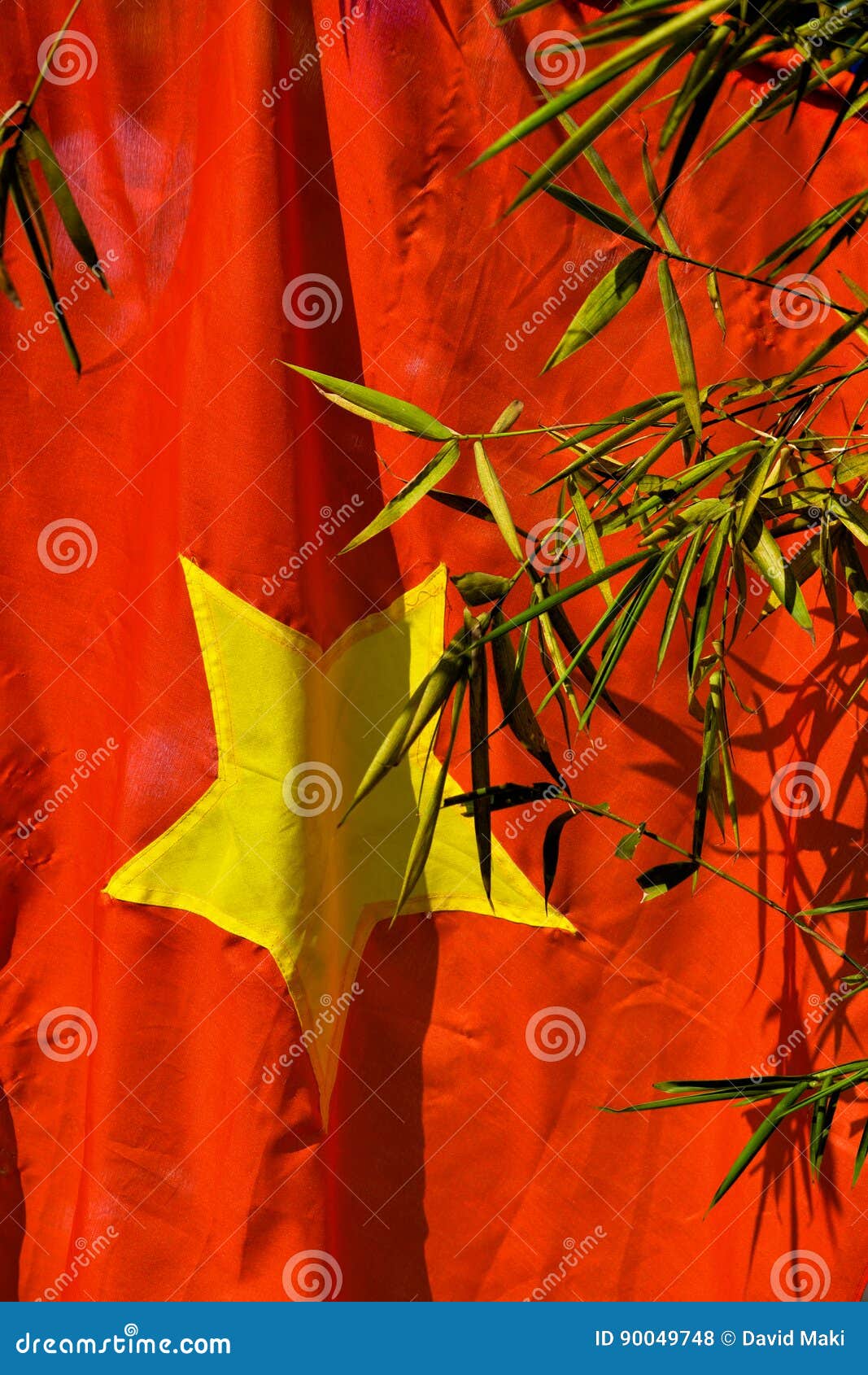 Vietnam Flag stock photo. Image of bamboo, flag, vietnamese - 90049748