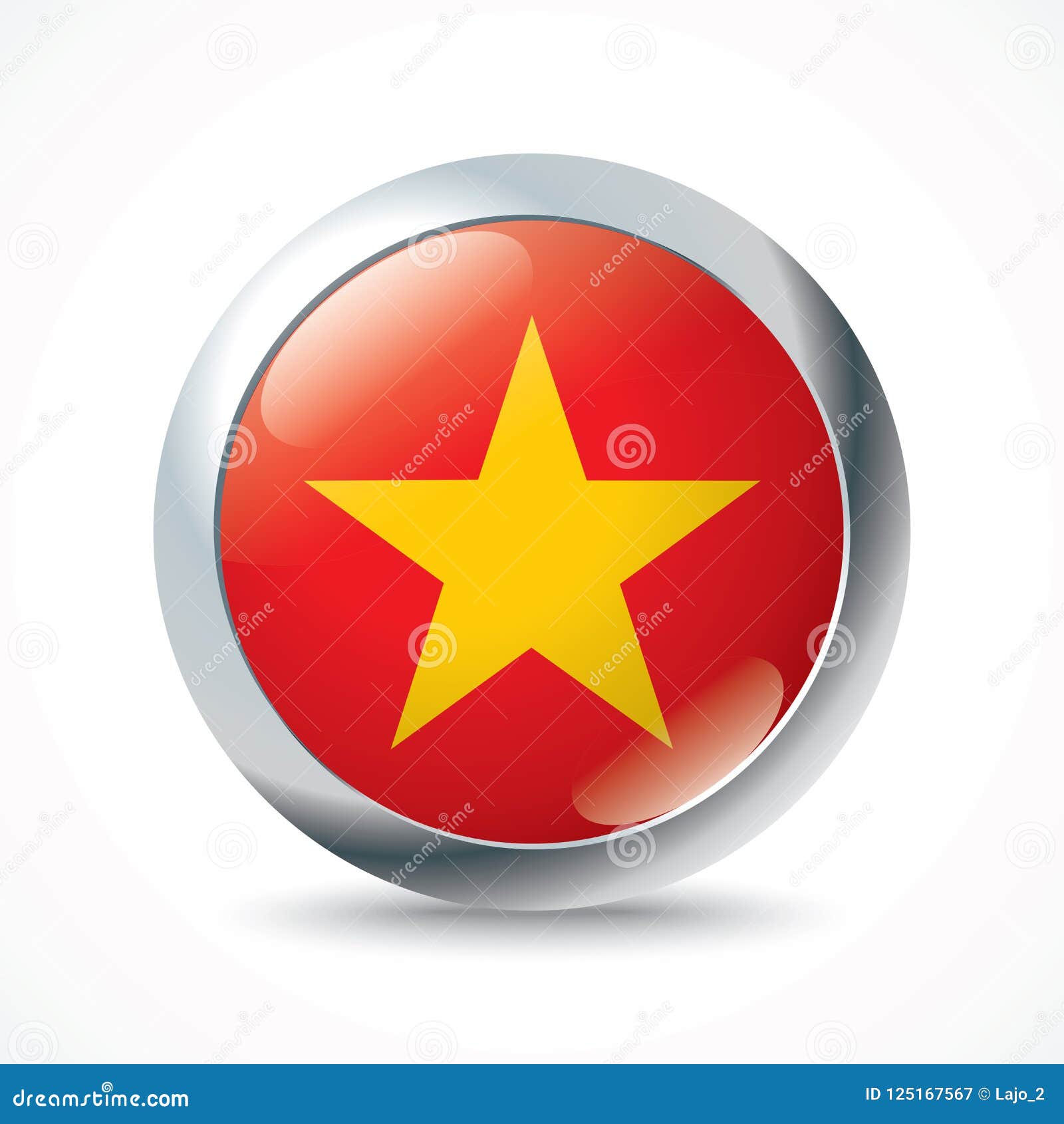 Vietnam flag button stock vector. Illustration of border - 125167567 Vietnam flag button stock vector. Illustration of border - 125167567