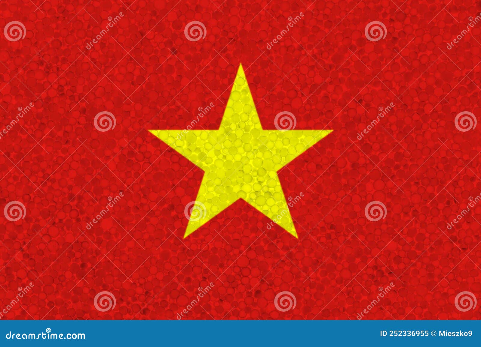 Vietnam Flag on Styrofoam Texture Stock Illustration - Illustration of ...