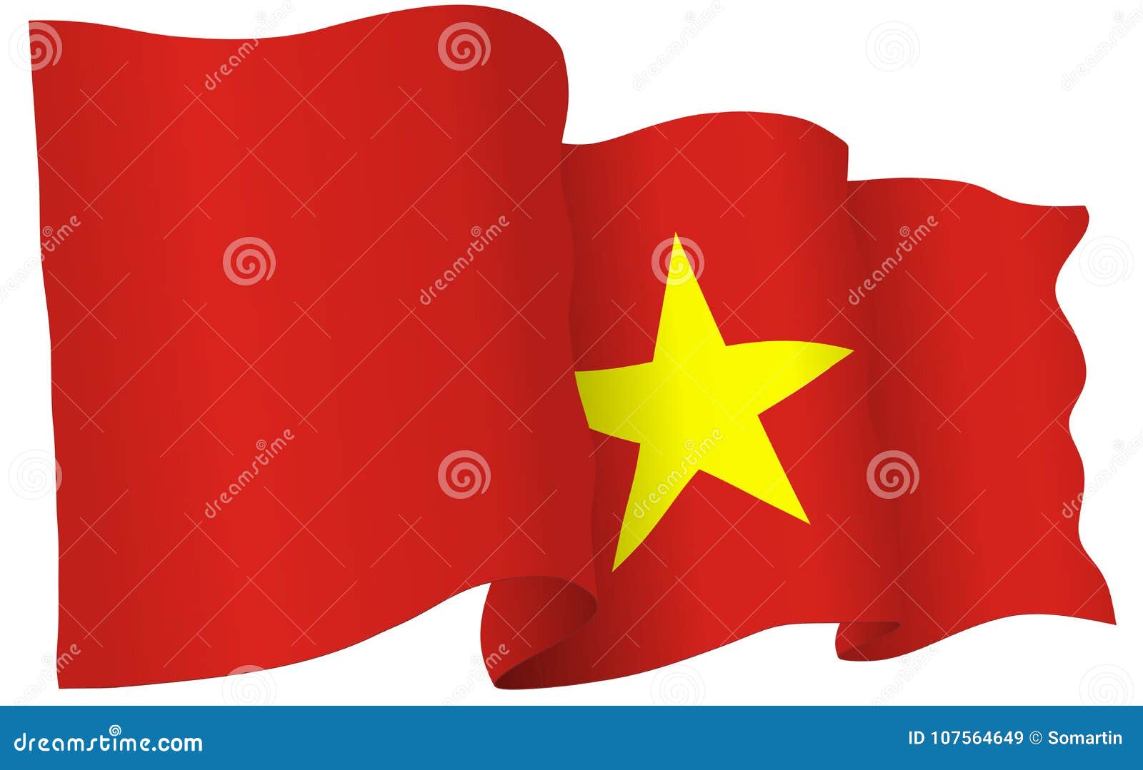 Vietnam Flag. Flag Toothpick 10eps Cartoon Vector | CartoonDealer.com ...