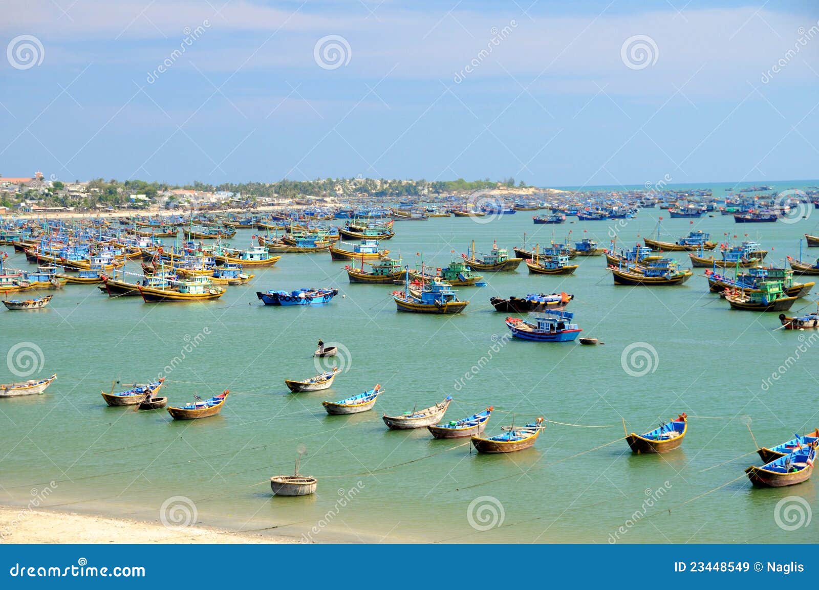 Vietnam: Het Dorp Van De Visserij Van Ne Van Mui Stock Afbeelding ...