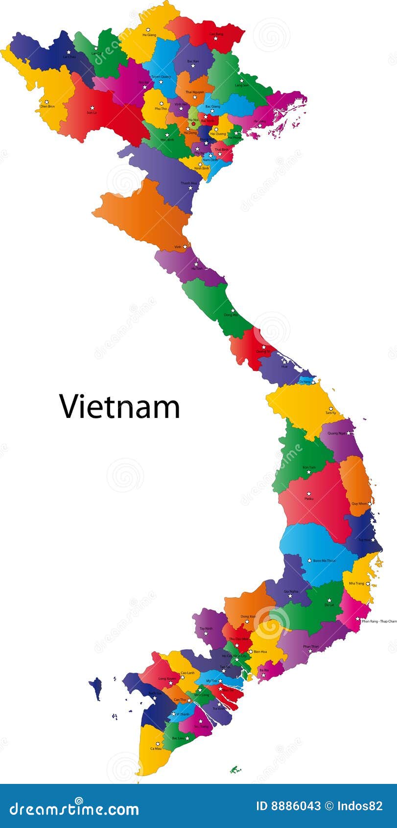 Vietnam Map Cartoon Vector | CartoonDealer.com #8886043