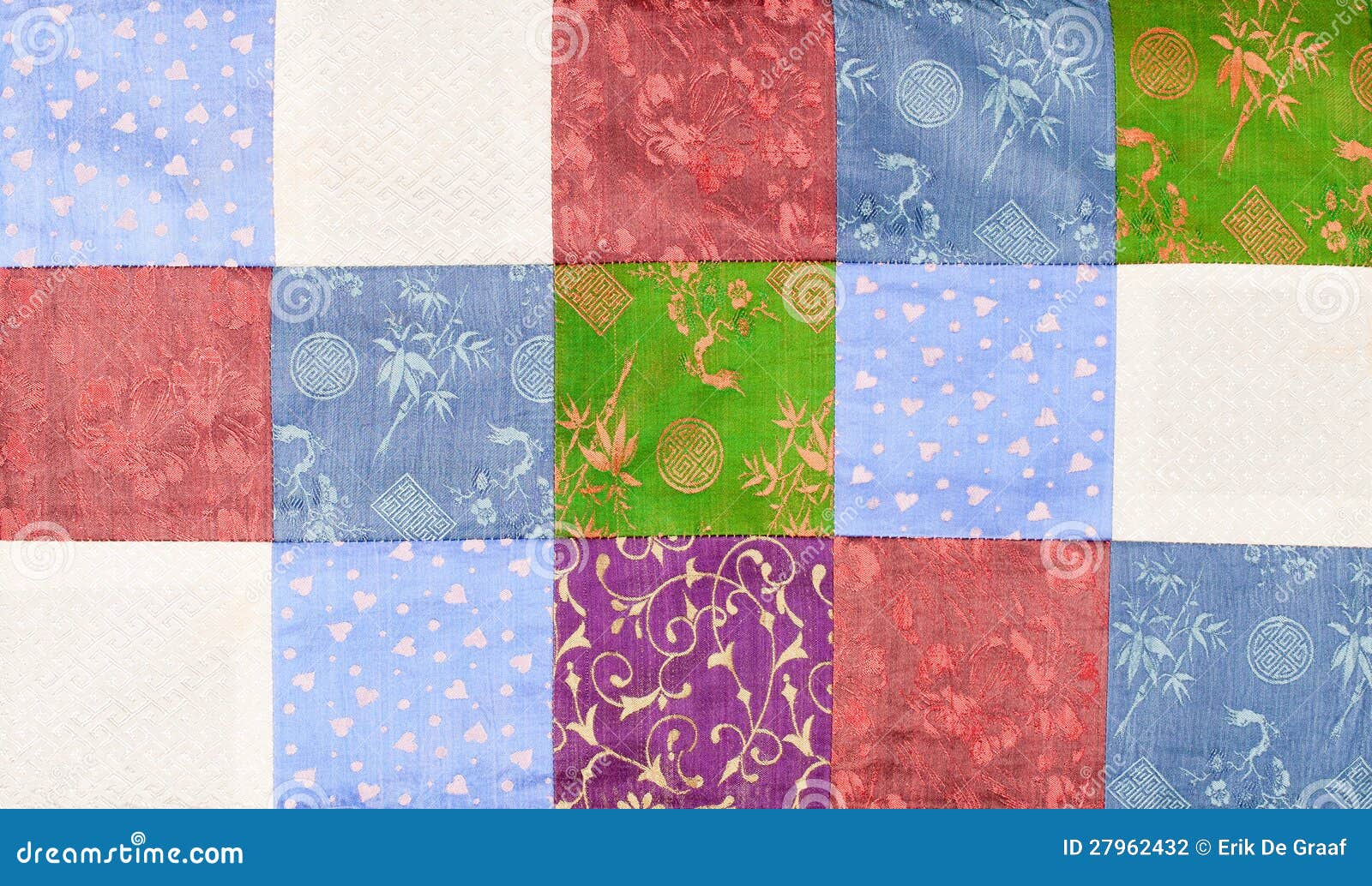 Vietnam silk patchwork stock photo. Image of souvenir - 27962432
