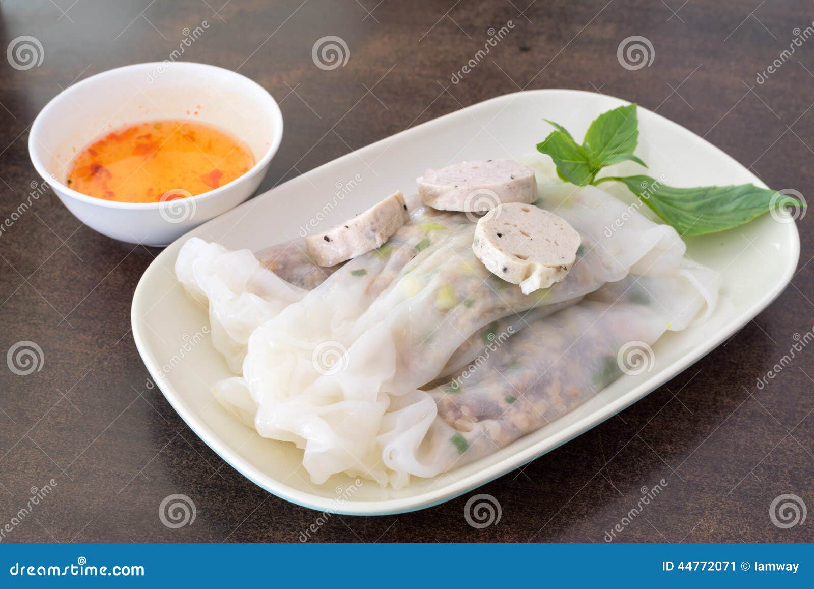Vietnam Spring Roll with Pork in Side Stock Image - Image of pork ...