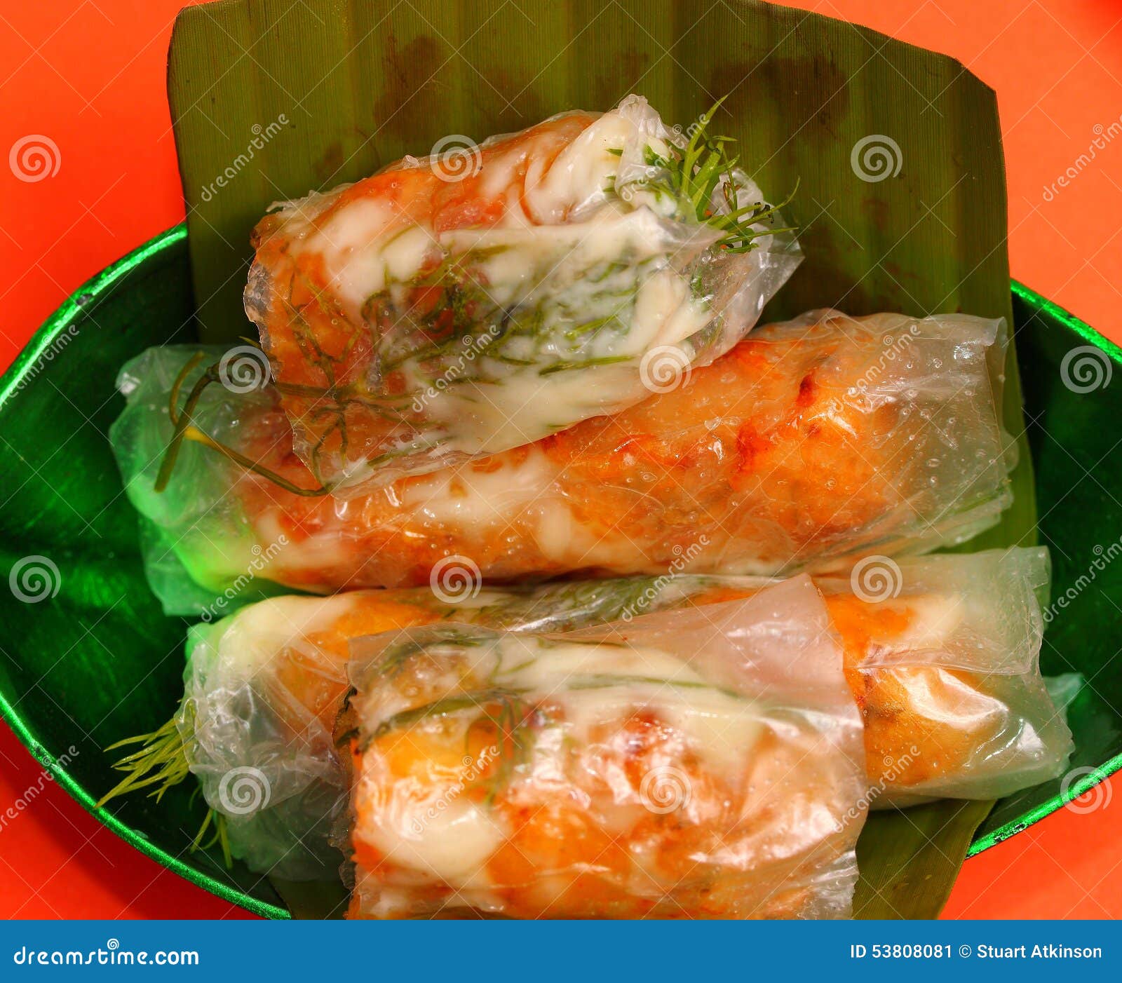 Vietnam wafer spring rolls stock image. Image of plate - 53808081