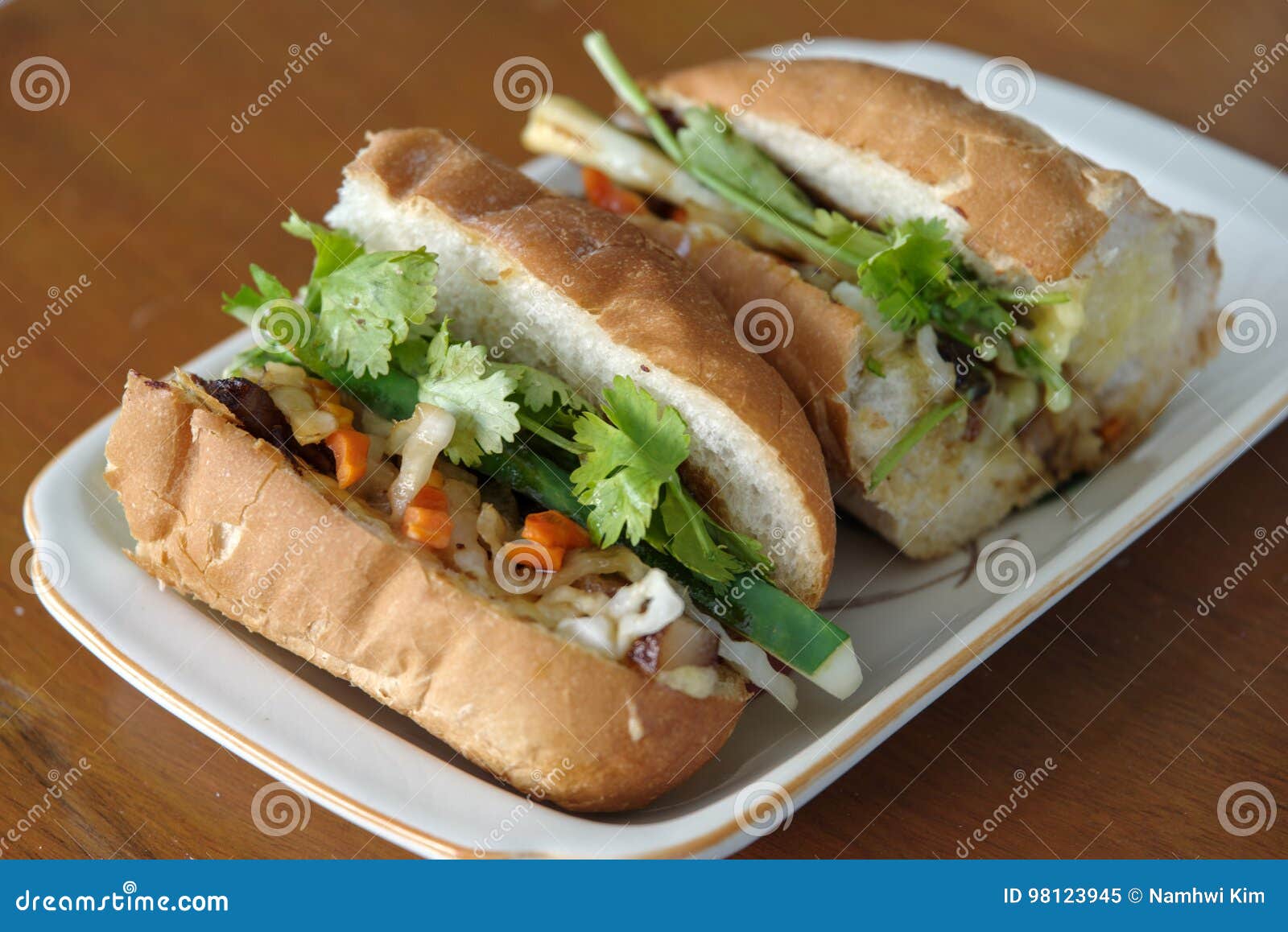 Vietnamese bread banh mi stock image. Image of baguette - 98123945