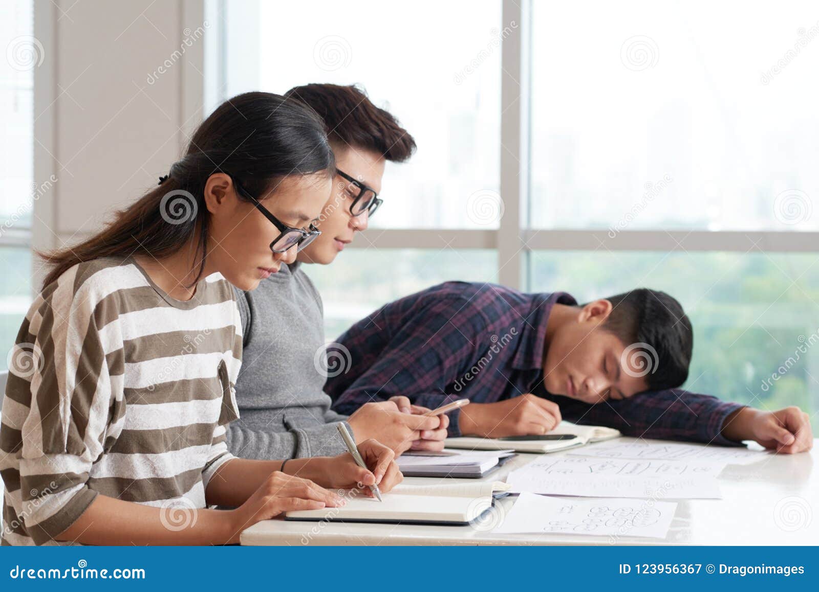 Students Texting In Class