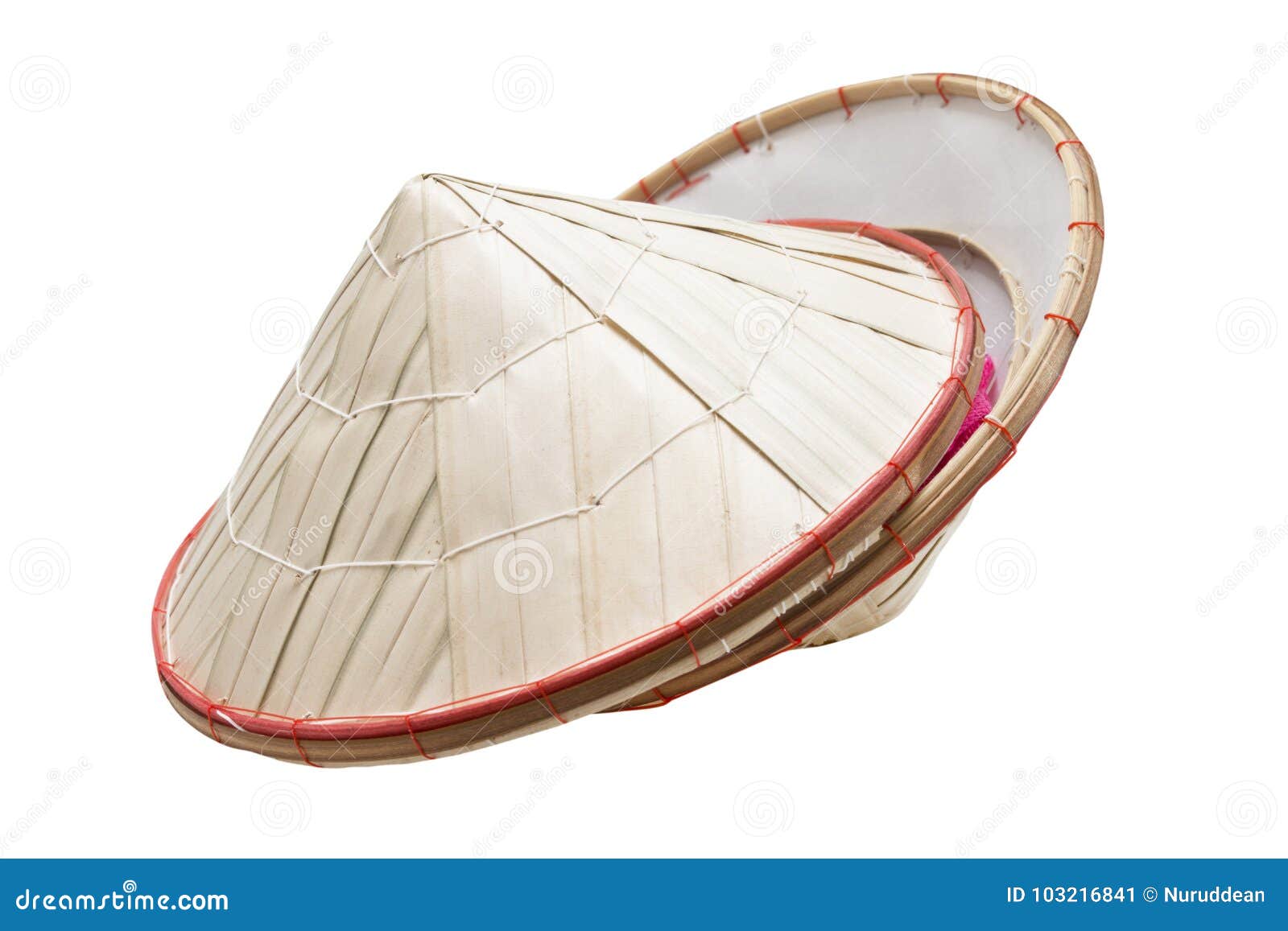 Vietnamese Conical Hat Isolated On White Background Stock Image - Image ...