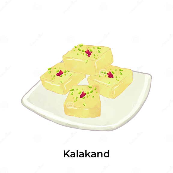 Colorful Illustration of Popular Indian Sweets – Traditional Mithai ...