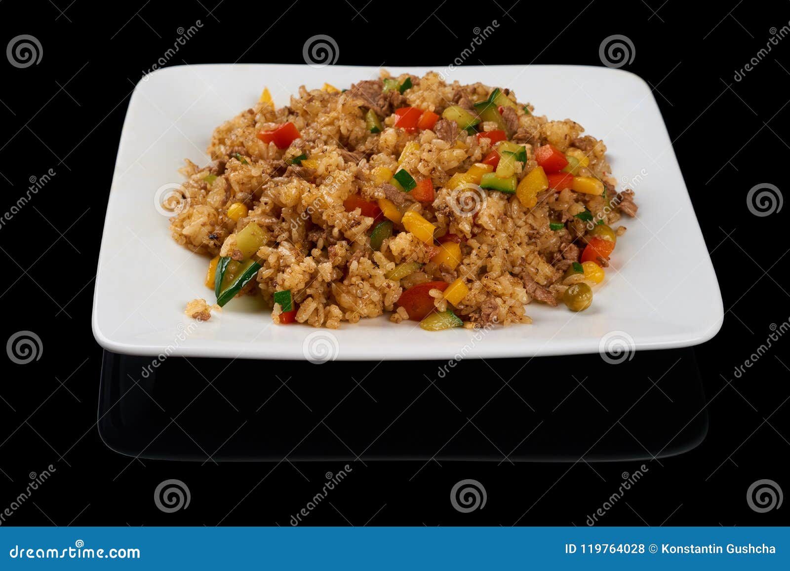 Vietnamese dish Com Rang stock photo. Image of fried - 119764028