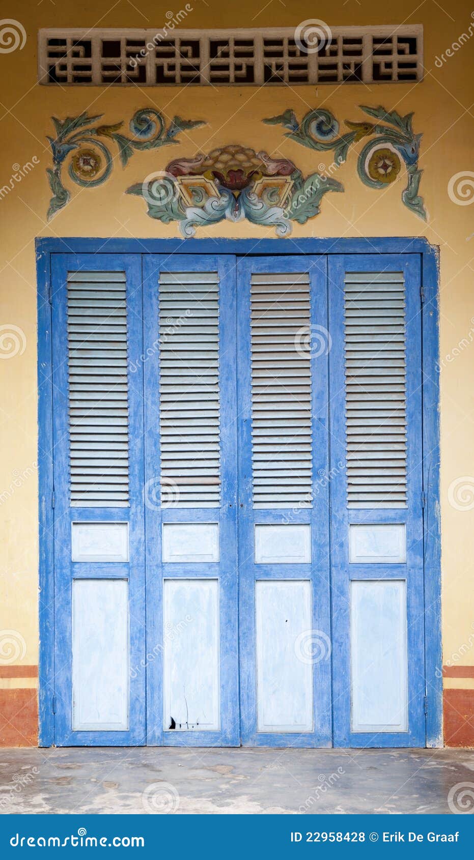 Vietnamese door stock photo. Image of travel, stairs - 22958428