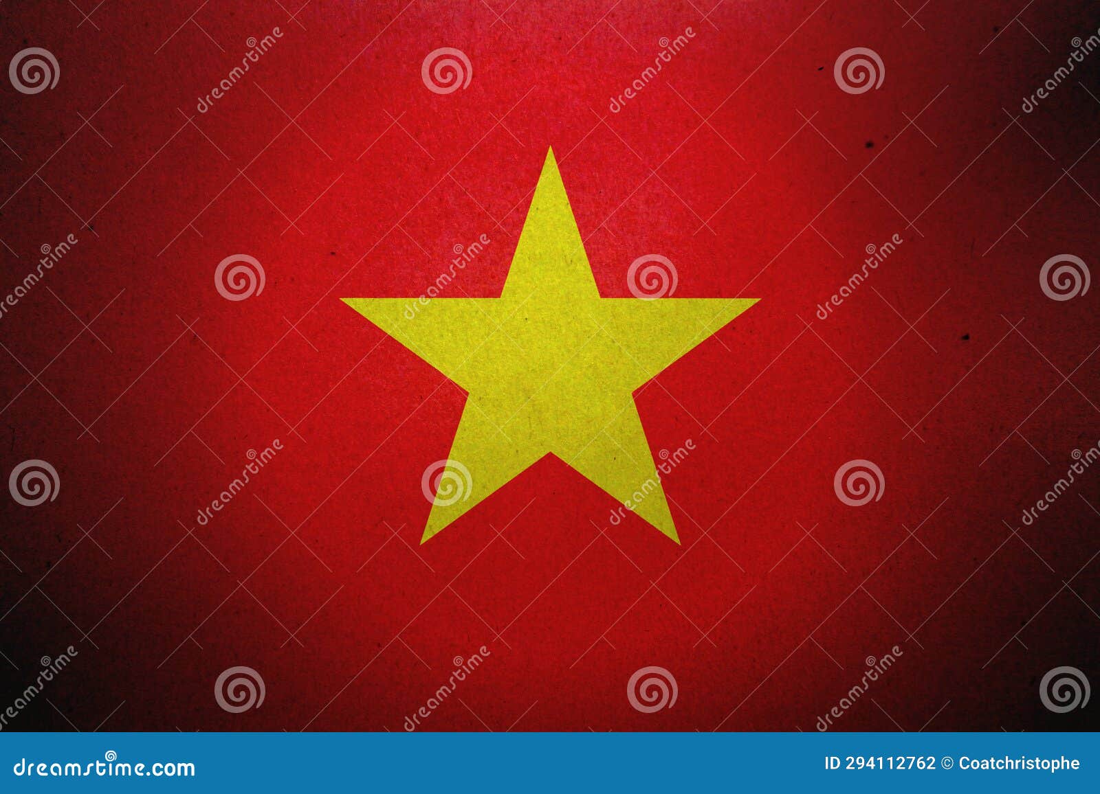 Vietnamese Flag Painted By Brush Hand Paints. Art Flag. Grunge Flag ...